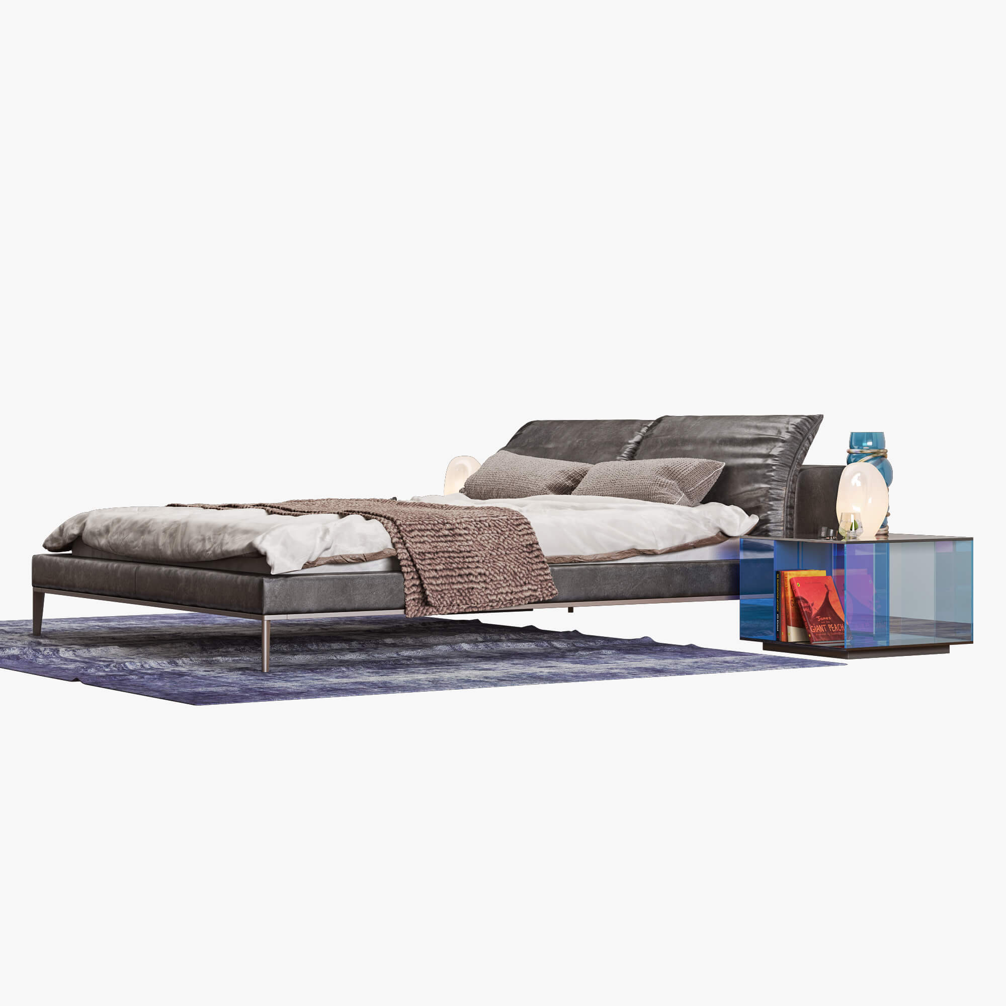 Natuzzi Vela Bed Set - 3D Model by sta_84