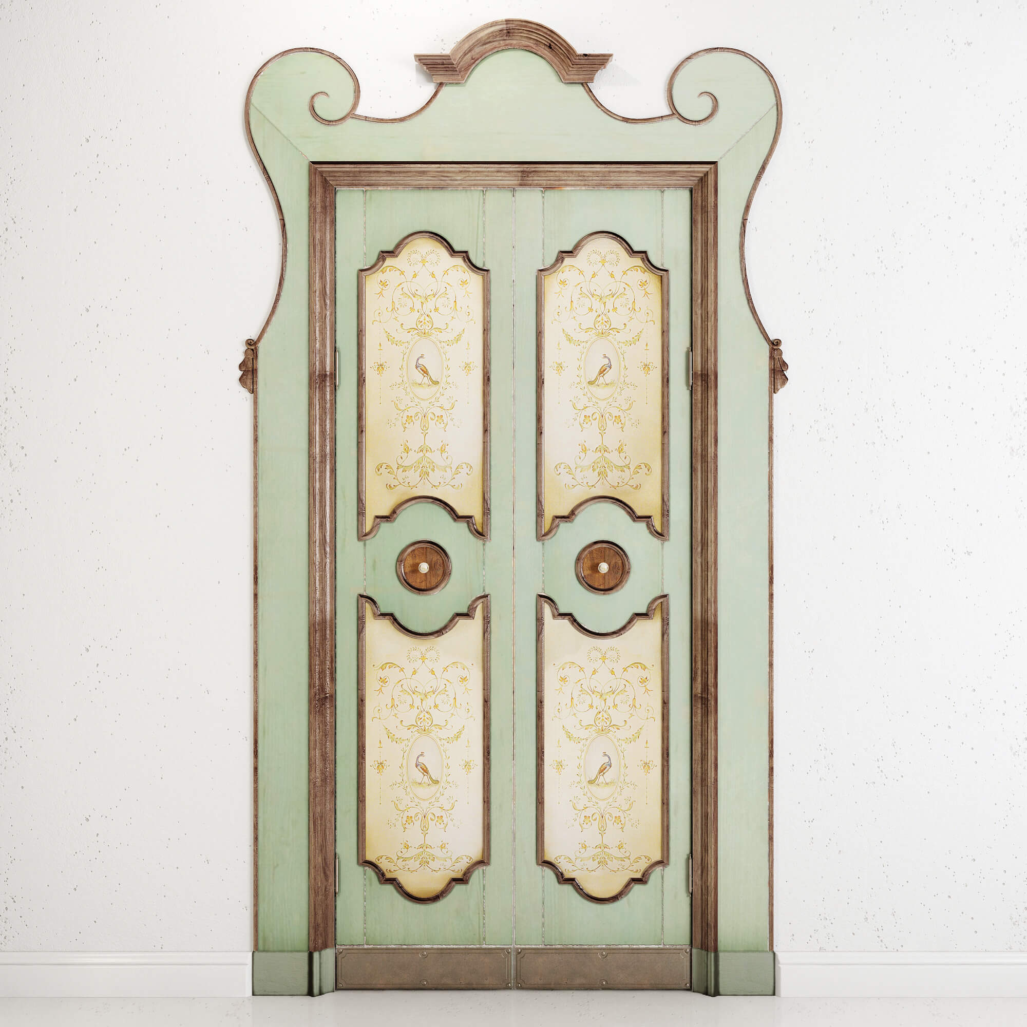 Old Classic Door 001 - 3D Model by sta_84