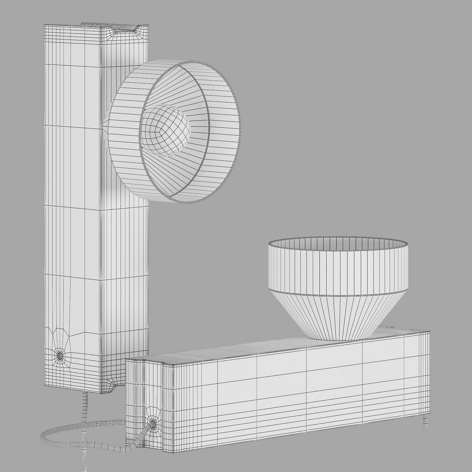 Pluskouple Block Wall and Table Lamp - 3D Model by sta_84