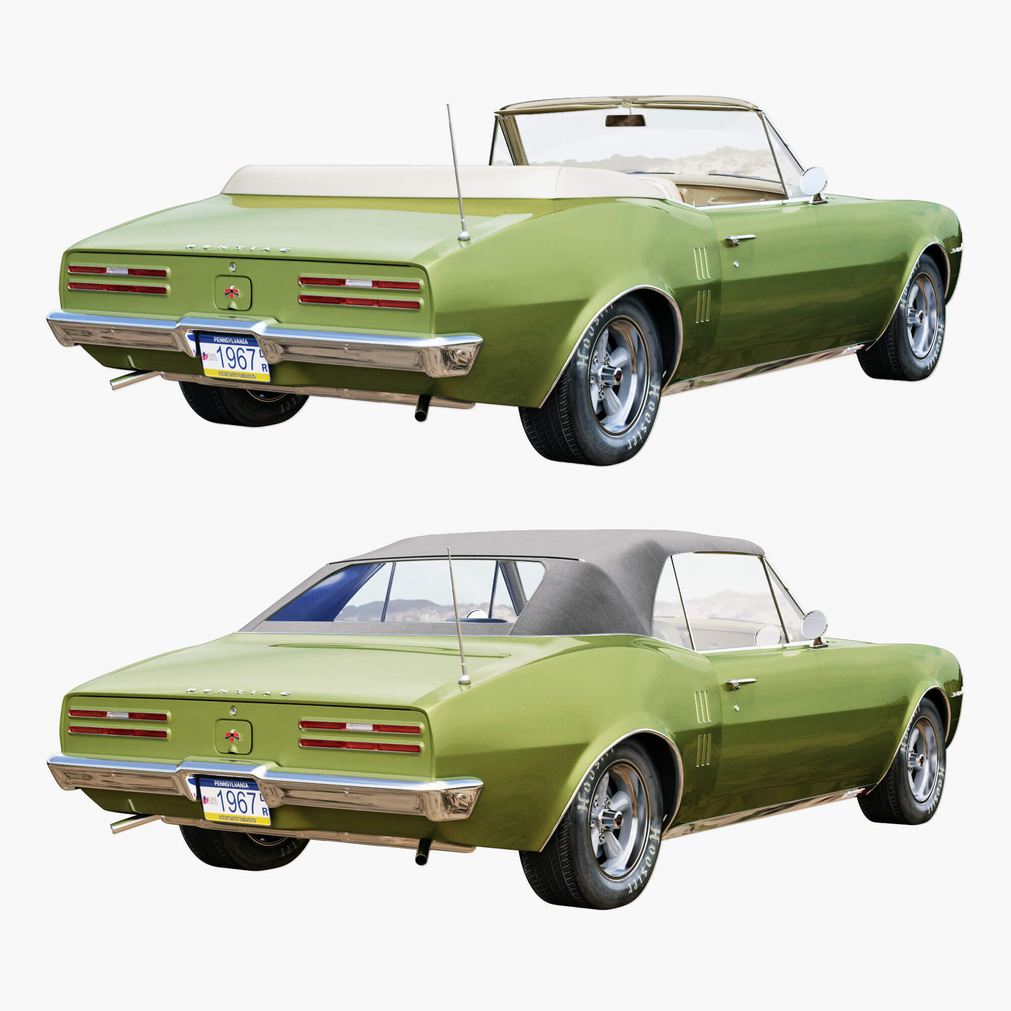 Pontiac Firebird 1967 Convertible - 3D Model by sta_84