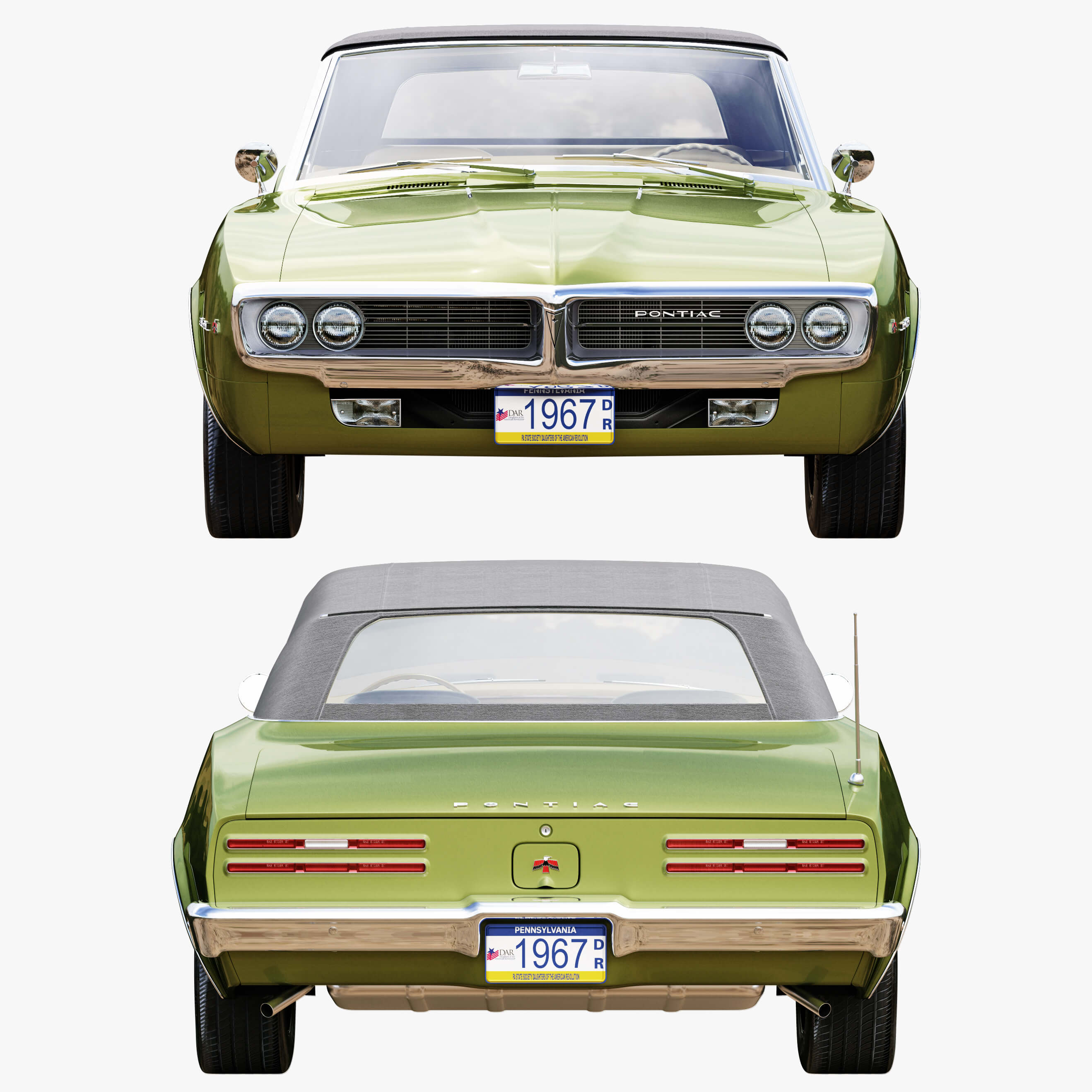 Pontiac Firebird 1967 Convertible - 3D Model by sta_84