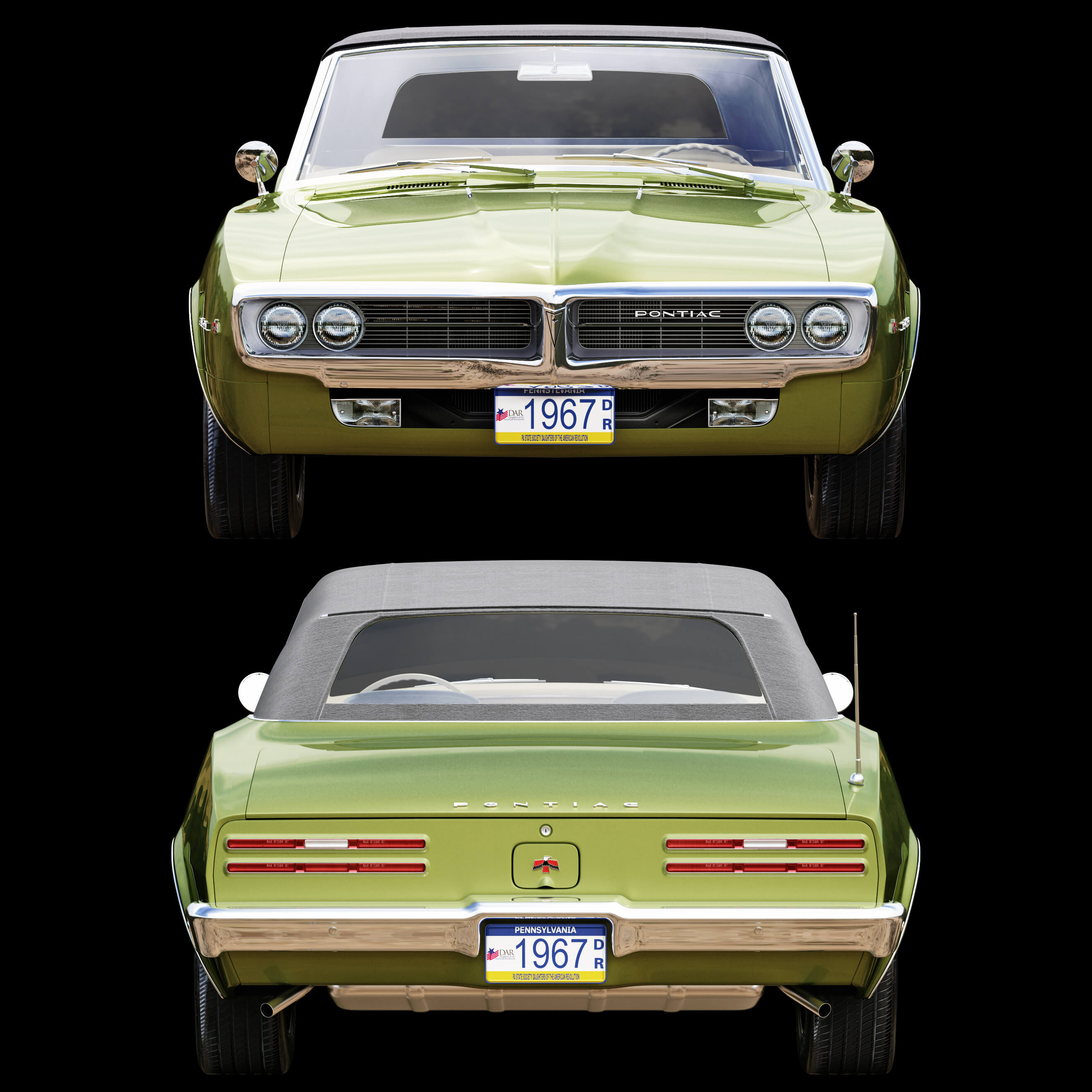 Pontiac Firebird 1967 Convertible - 3D Model by sta_84