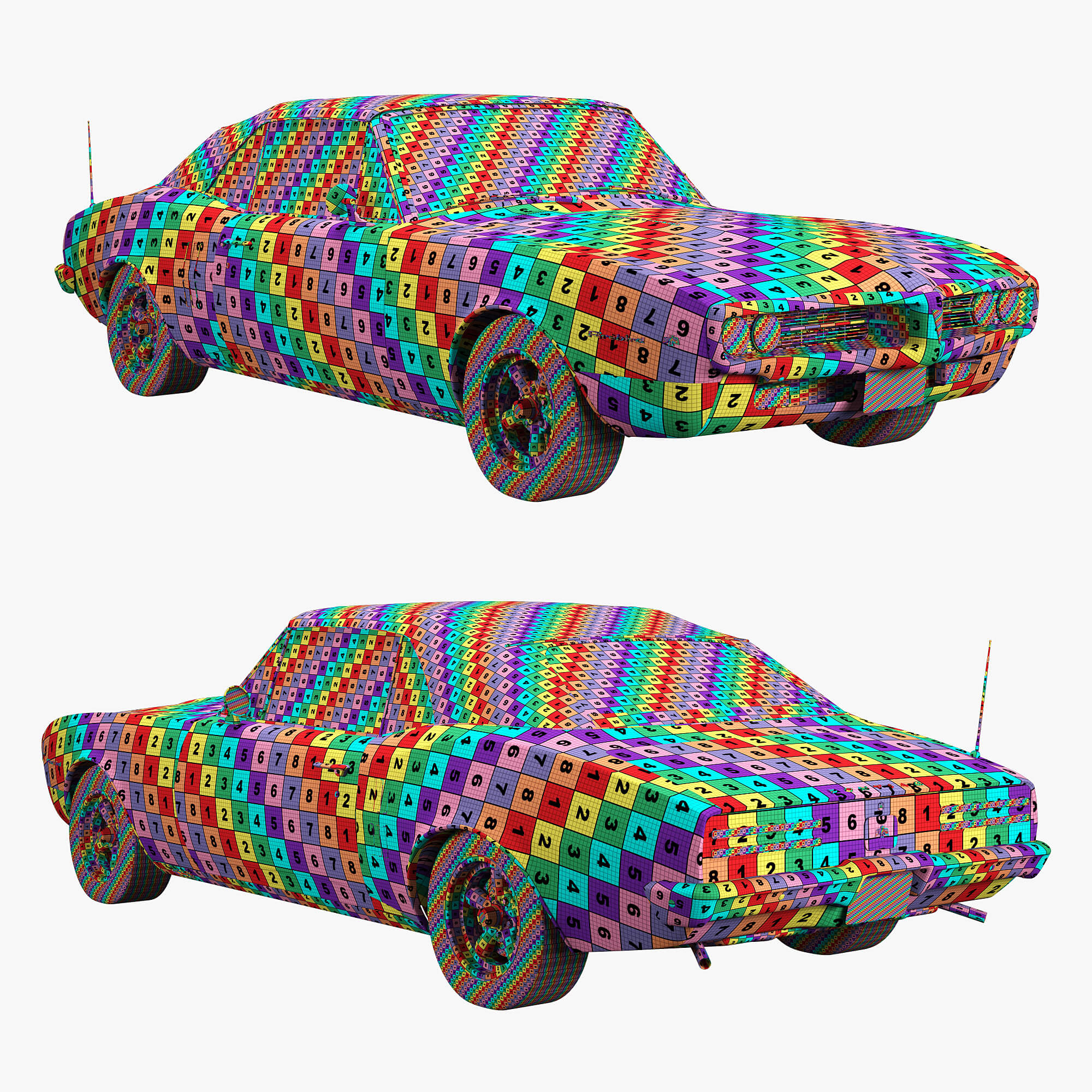 Pontiac Firebird 1967 Convertible - 3D Model by sta_84