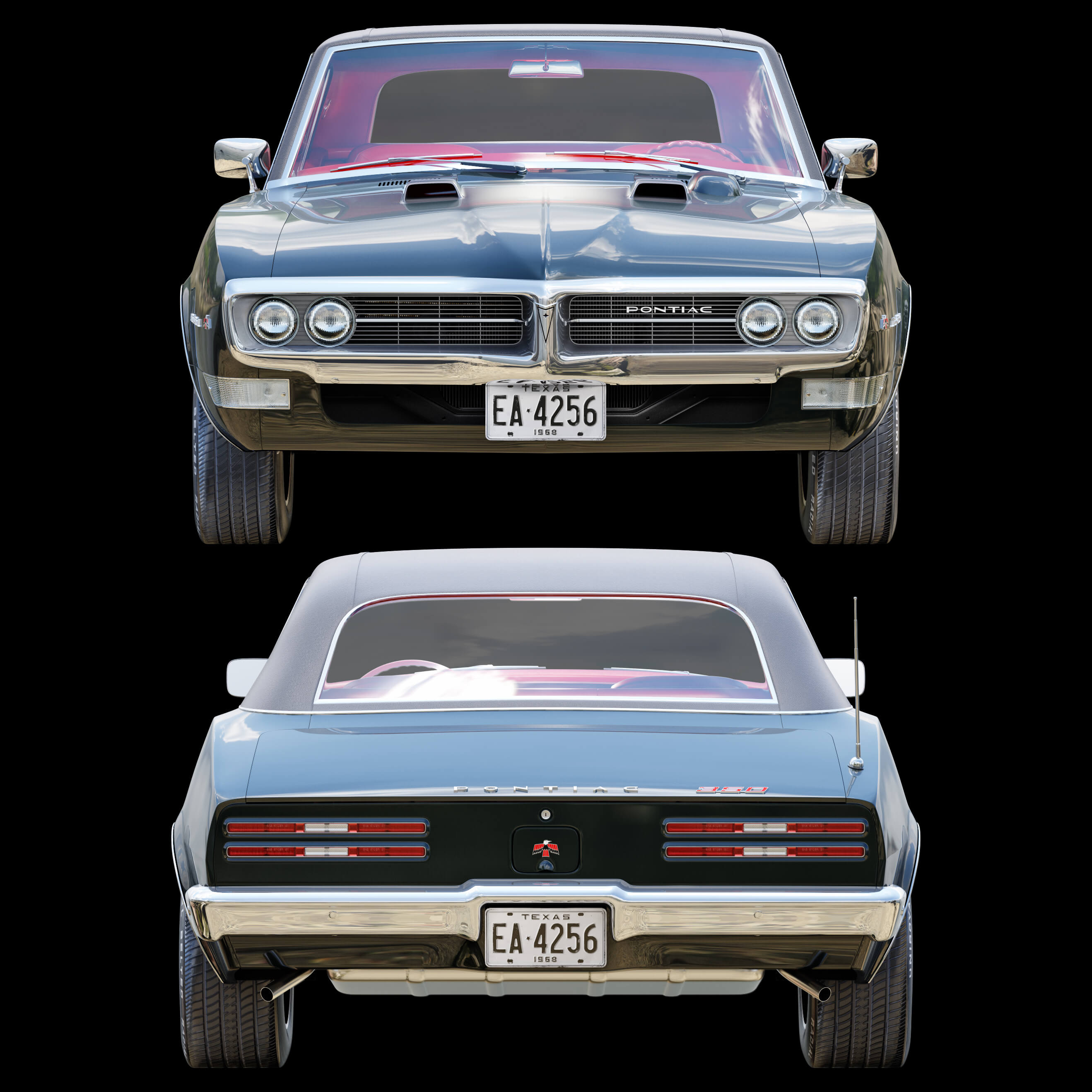Pontiac Firebird 1968 - 3D Model by sta_84