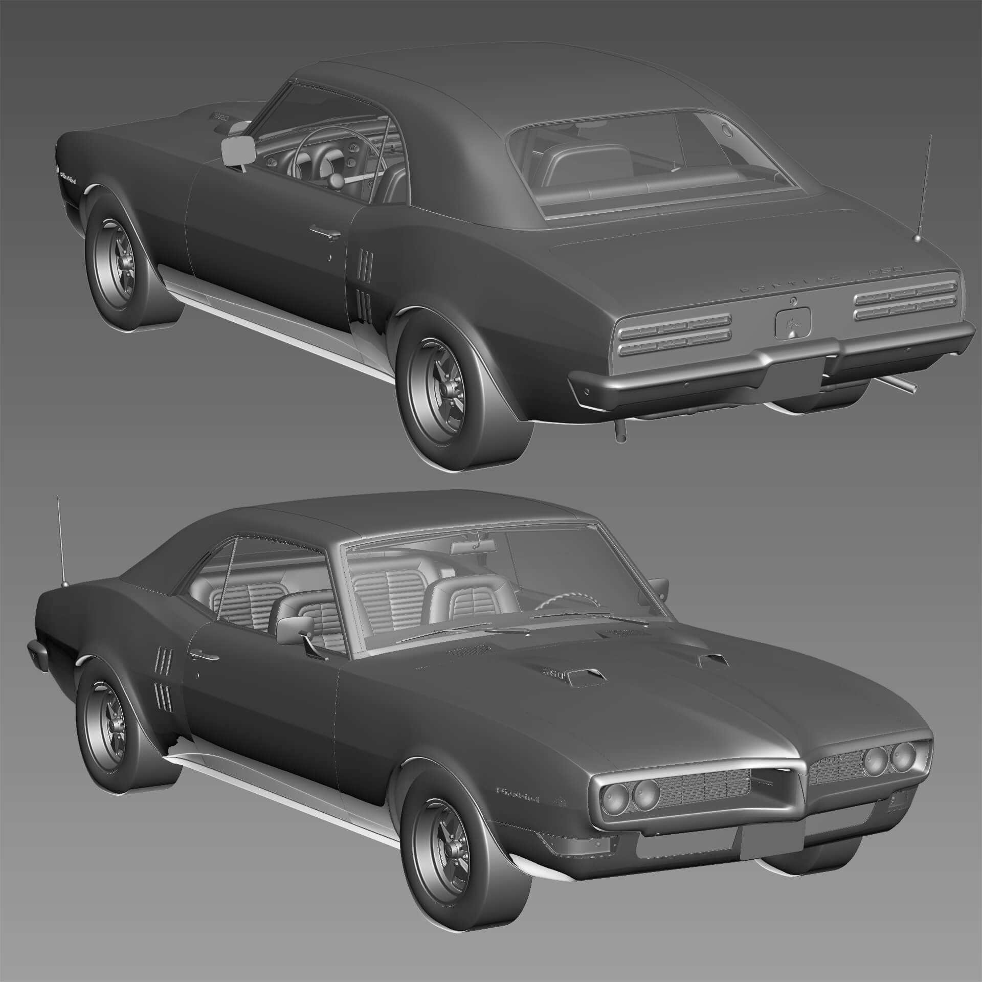 Pontiac Firebird 1968 - 3D Model by sta_84