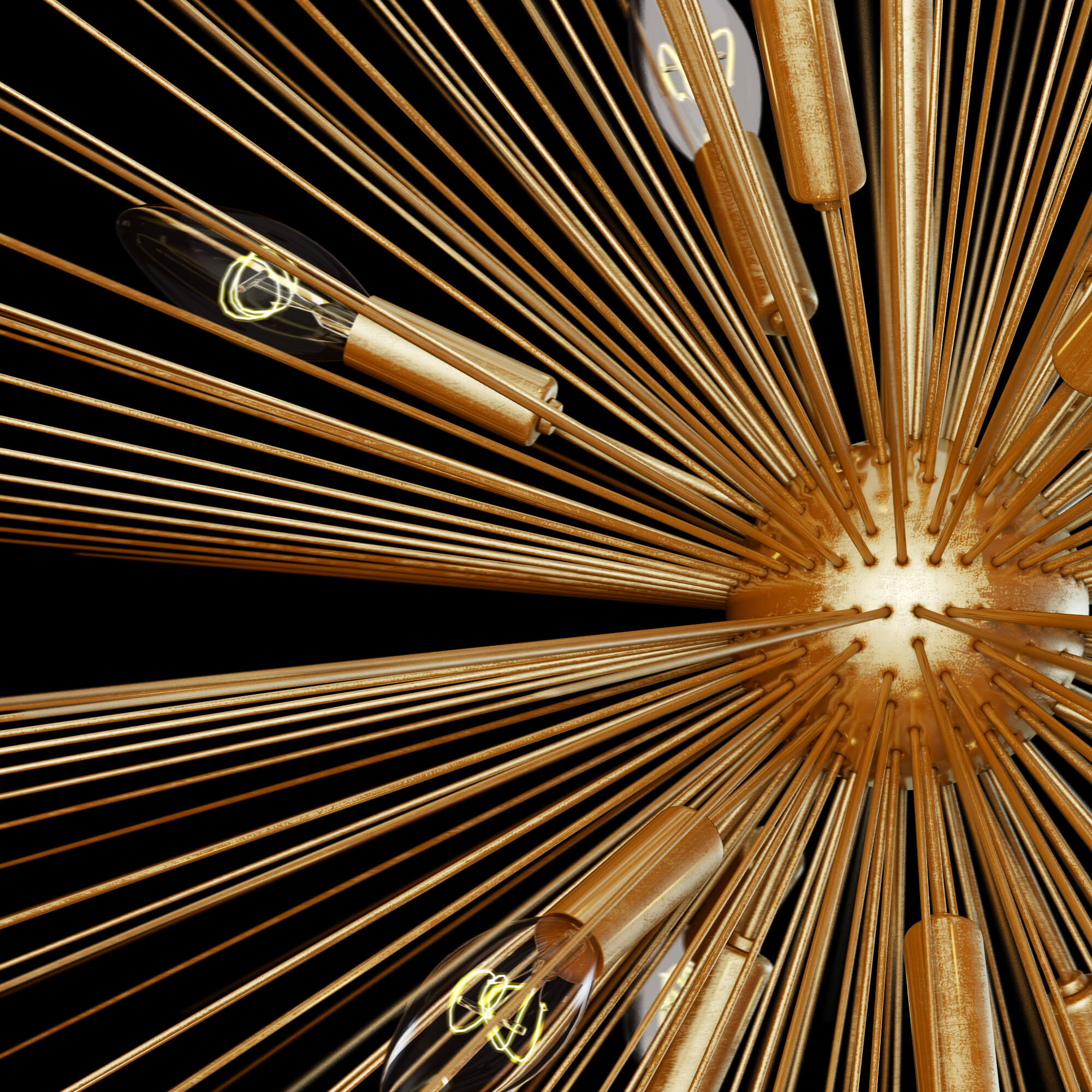Pottery Barn Explosion Chandelier - 3D Model by sta_84