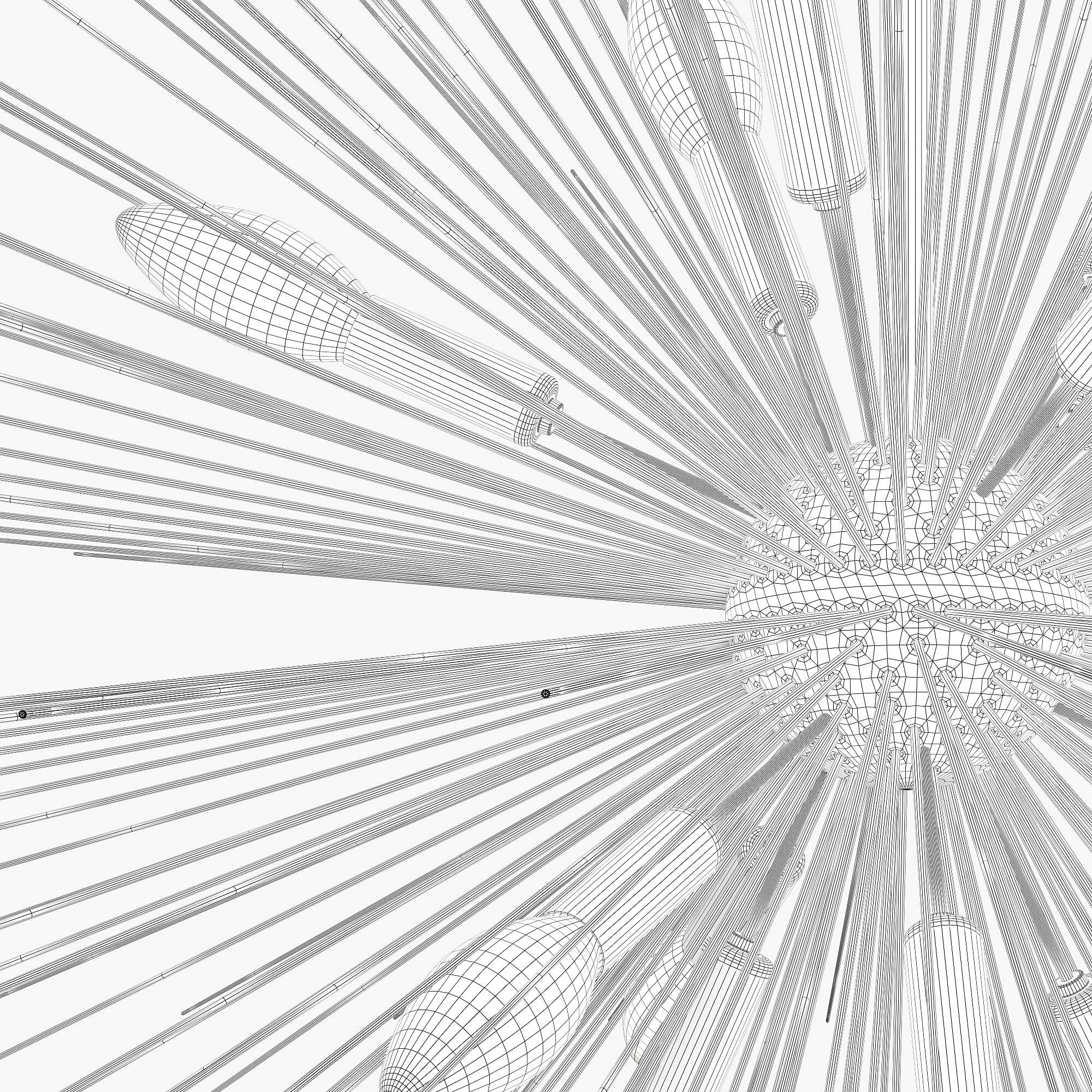Pottery Barn Explosion Chandelier - 3D Model by sta_84