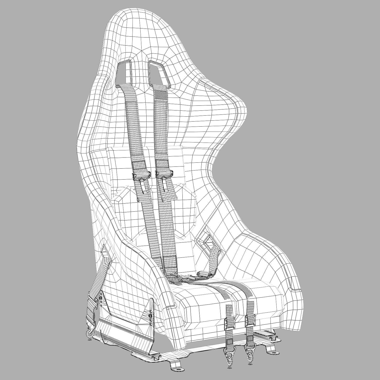 Racing Sport Seat - 3D Model by sta_84
