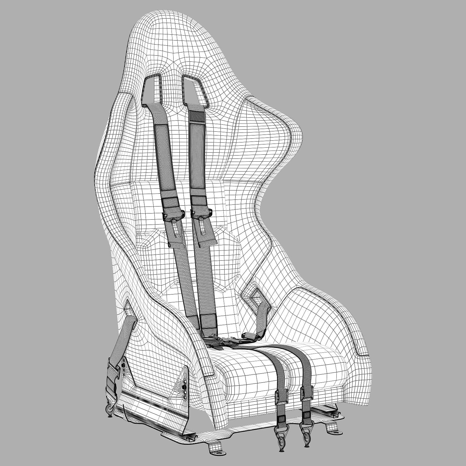 Racing Sport Seat - 3D Model by sta_84