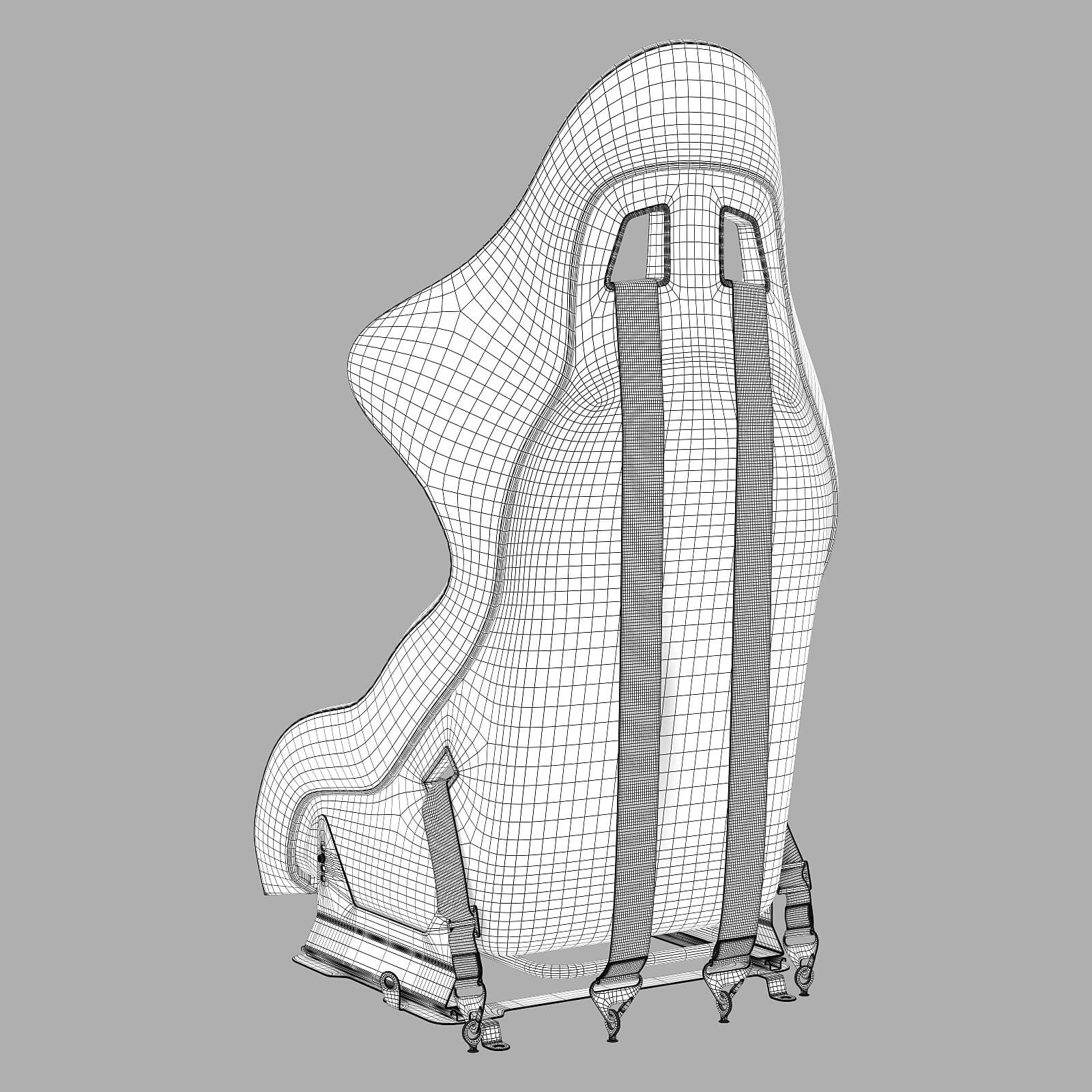 Racing Sport Seat - 3D Model by sta_84