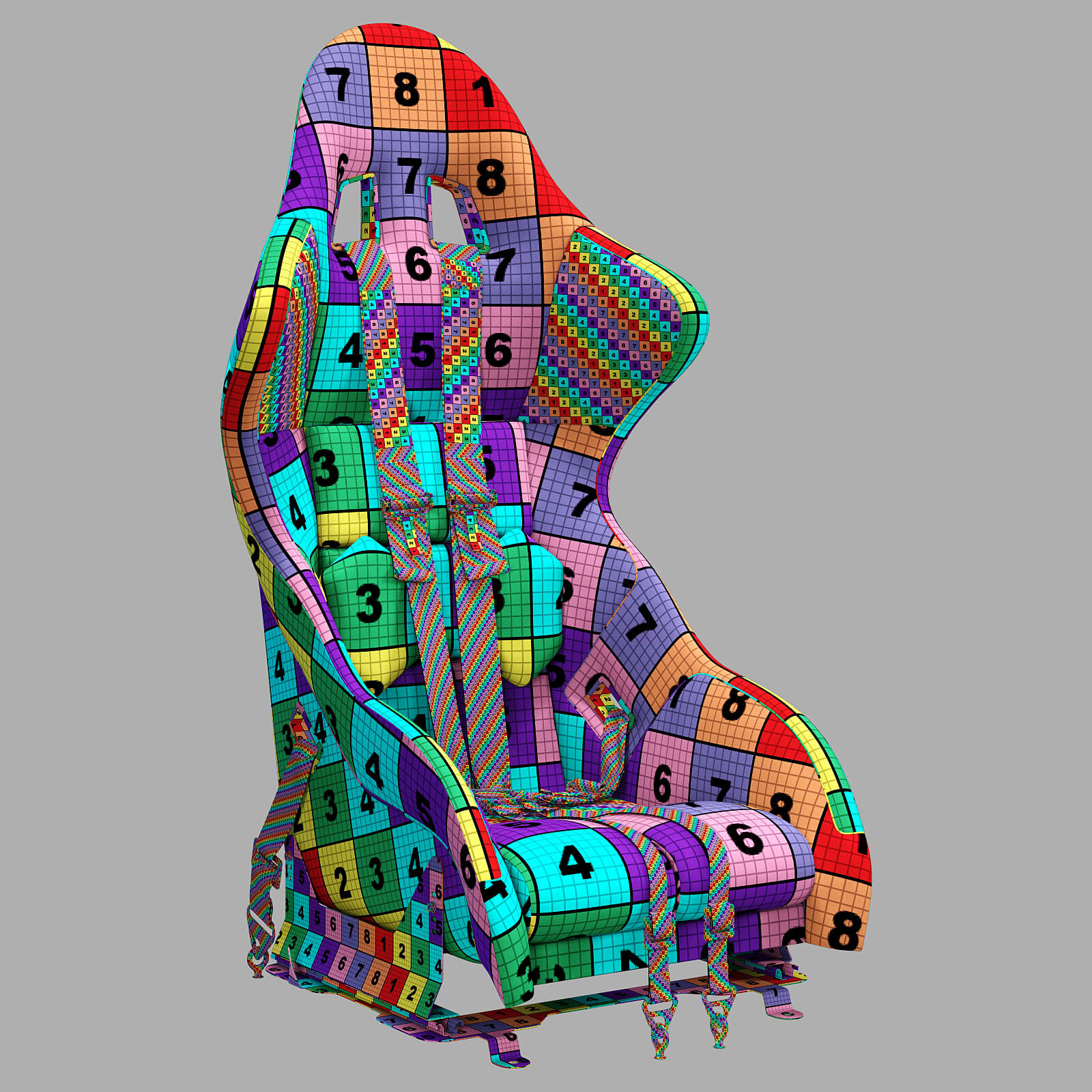 Racing Sport Seat - 3D Model by sta_84