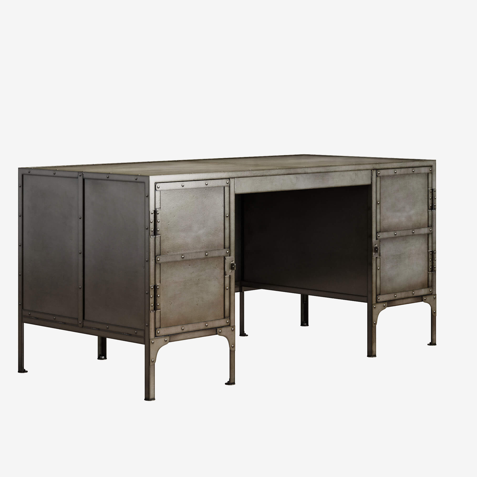 Restoration Hardware Industrial Tool Chest Desk - 3D Model by sta_84