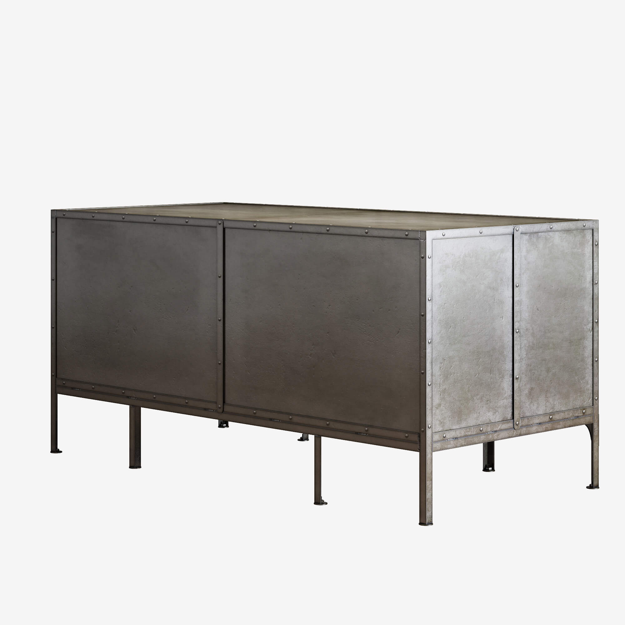 Restoration Hardware Industrial Tool Chest Desk - 3D Model by sta_84