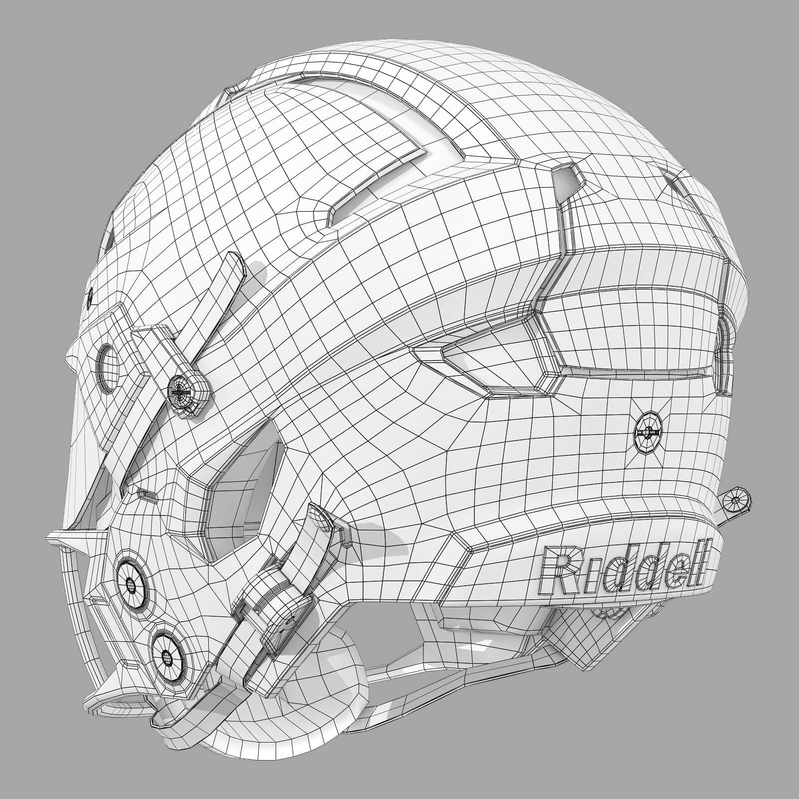 Riddell Axiom Helmet 3D Model by sta_84