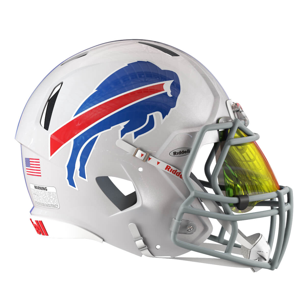 Riddell Speed Helmet Buffalo Bills - 3D Model by sta_84