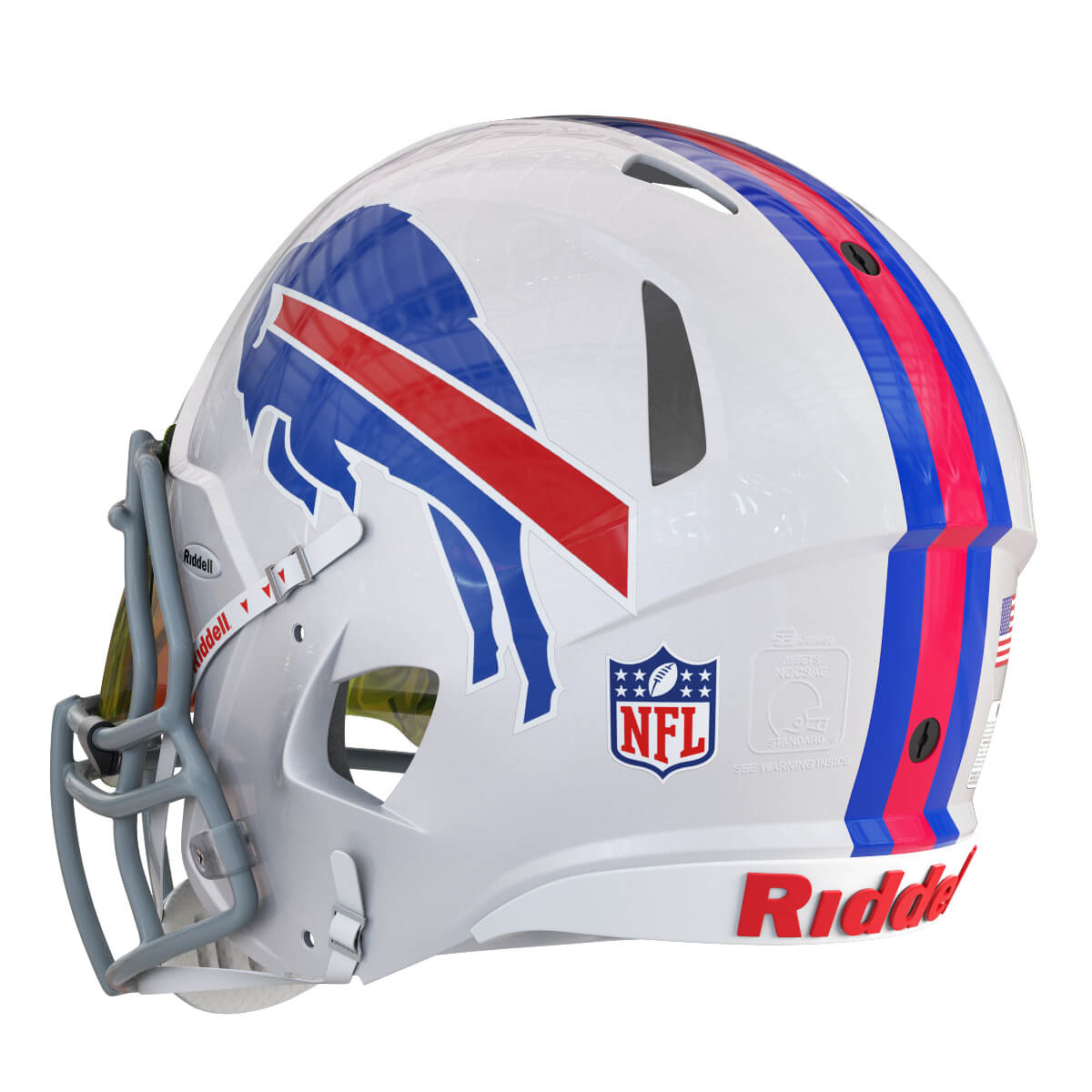 Riddell Speed Helmet Buffalo Bills - 3D Model by sta_84