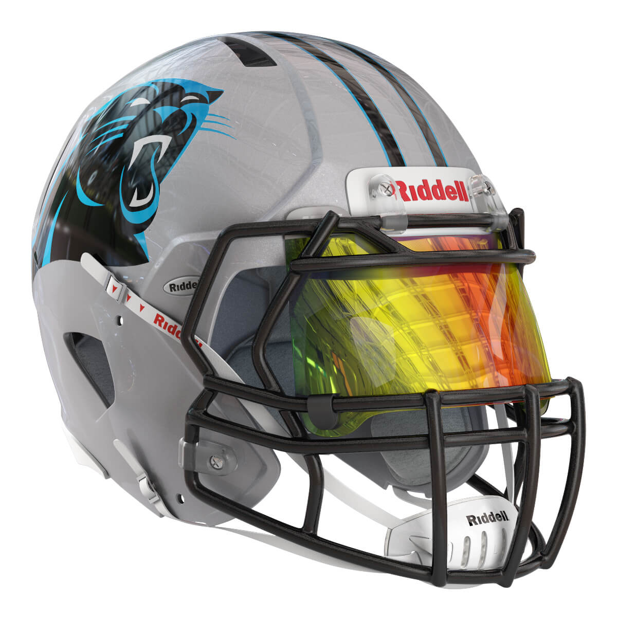 Riddell Speed Helmet Carolina Panthers - 3D Model by sta_84