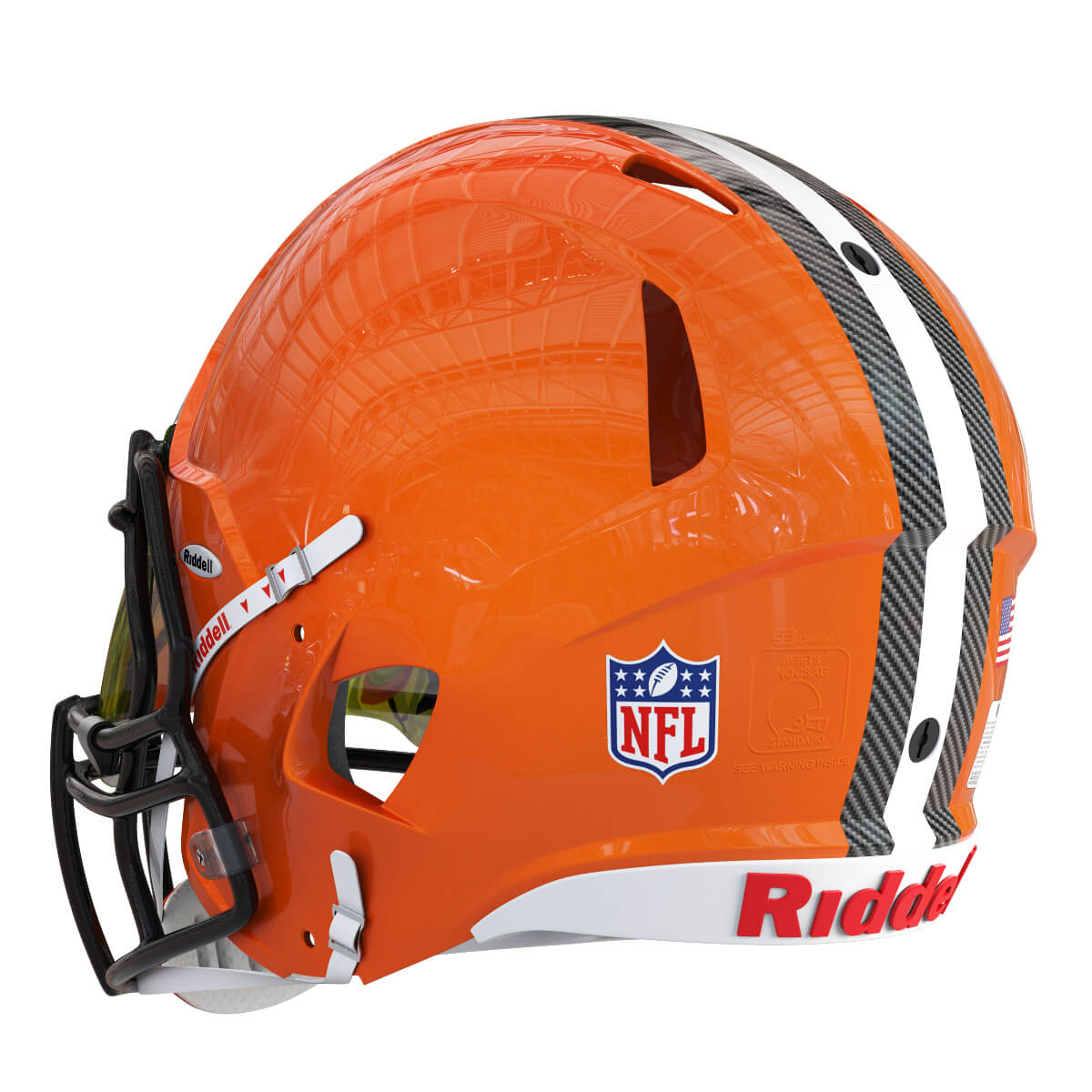 Riddell Speed Helmet Cleveland Browns - 3D Model by sta_84