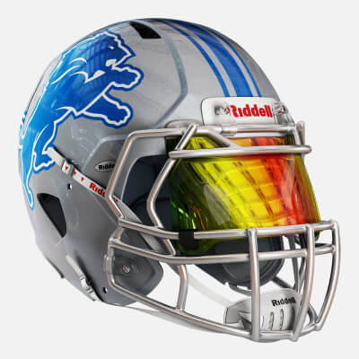 Riddell Speed Helmet Detroit Lions - 3D Model by sta_84