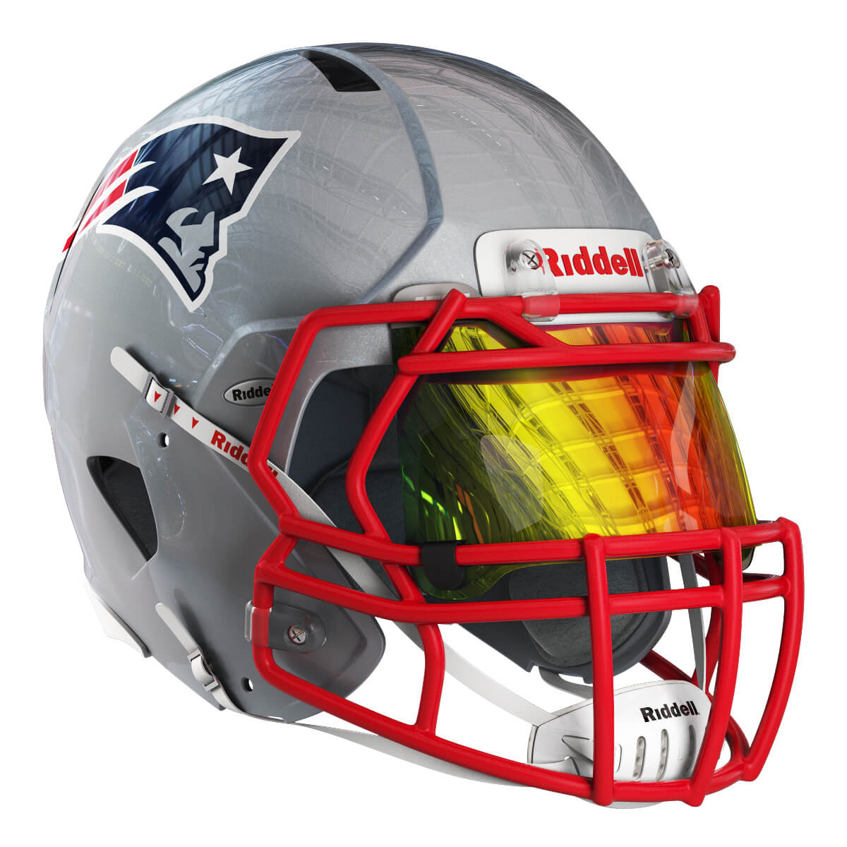 Riddell Speed Helmet New England Patriots - 3D Model by sta_84