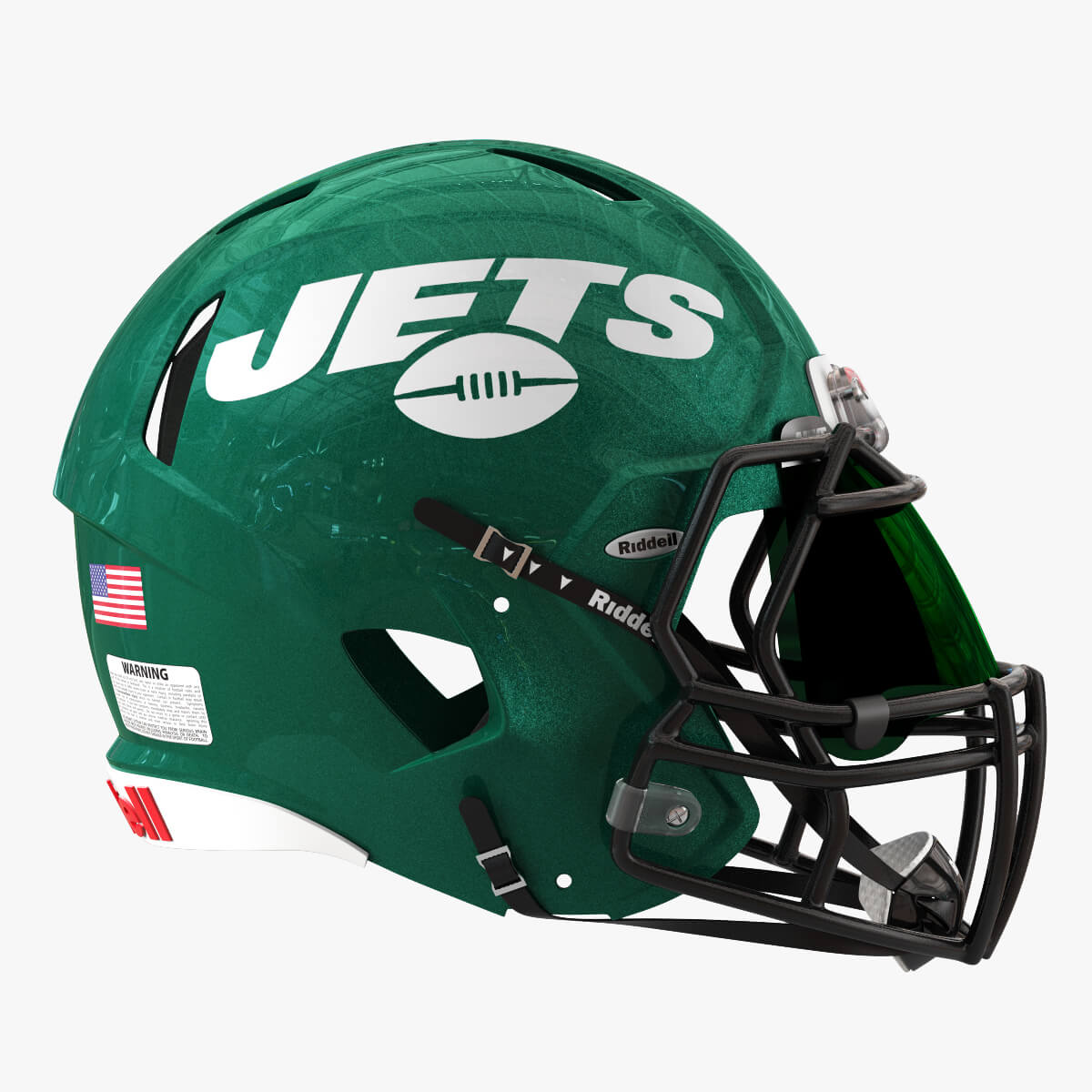 Riddell Speed Helmet New York Jets - 3D Model by sta_84
