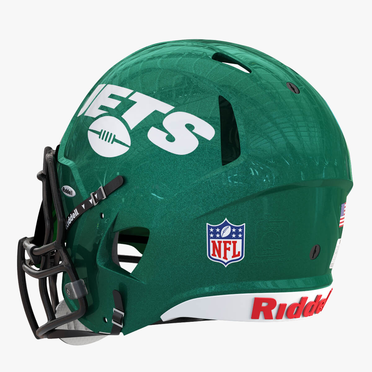 Riddell Speed Helmet New York Jets - 3D Model by sta_84