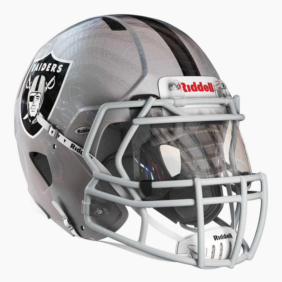 Riddell Speed Helmet Oakland Raiders - 3D Model by sta_84