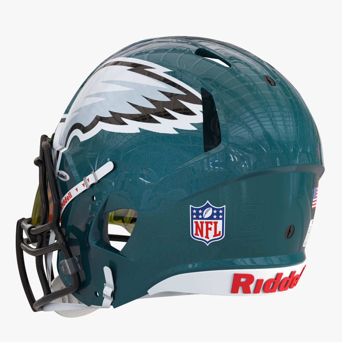 Riddell Speed Helmet Philadelphia Eagles - 3D Model by sta_84