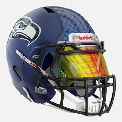 Riddell Speed Helmet Seattle Seahawks - 3D Model by sta_84