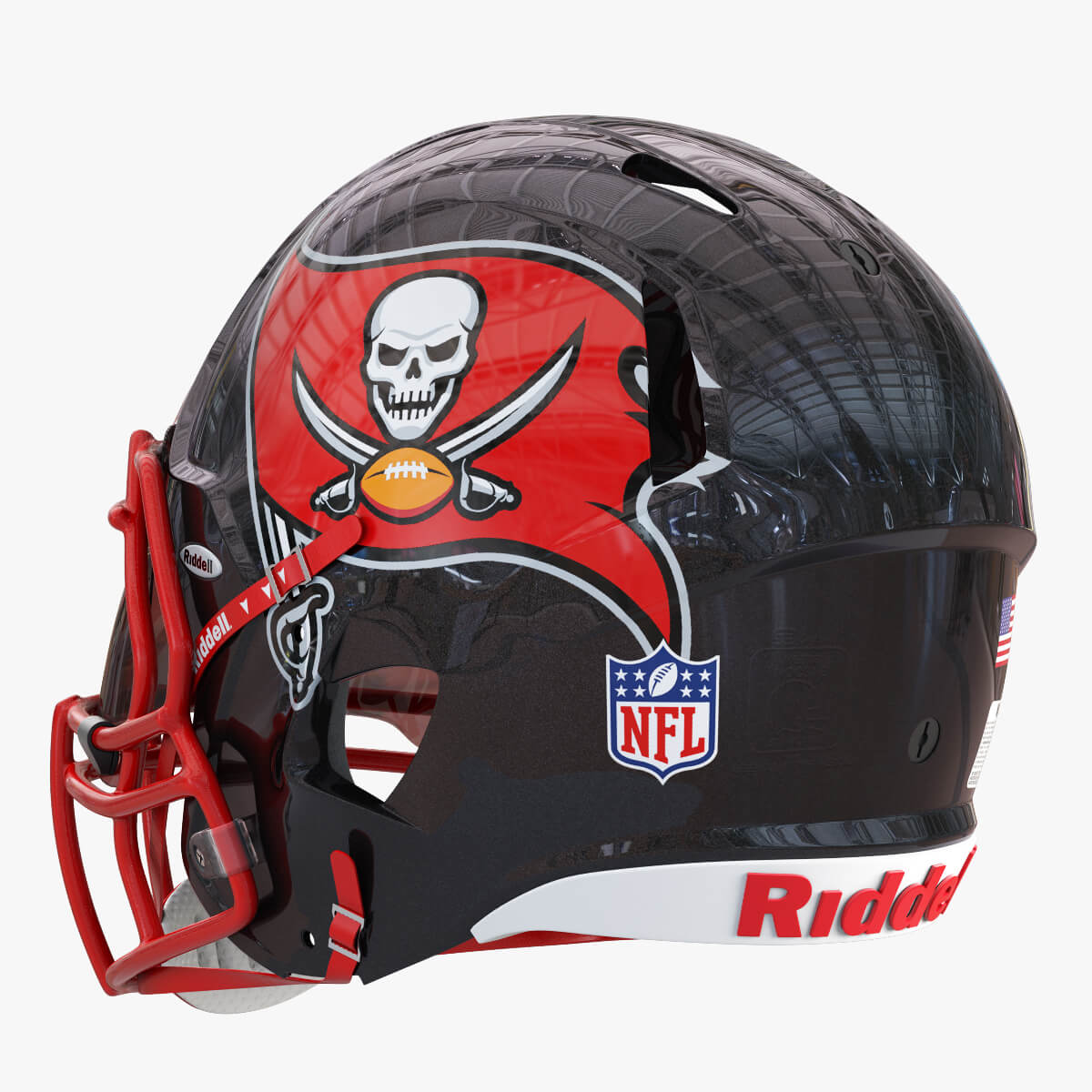 Riddell Speed Helmet Tampa Bay Buccaneers - 3D Model by sta_84