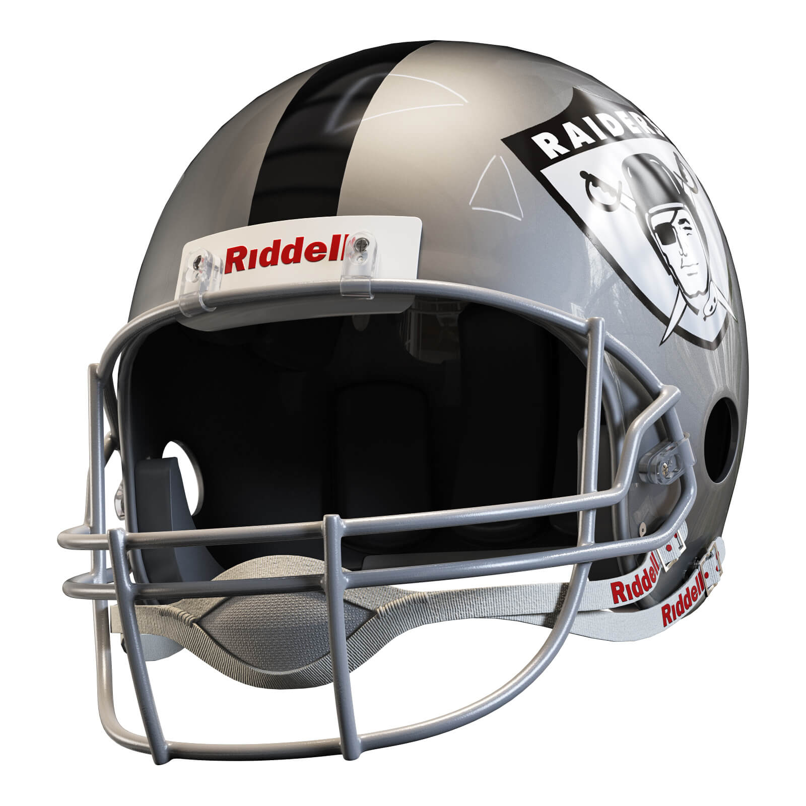Riddell Vsr 4 Helmet-Oakland Raiders 3D Model by sta_84