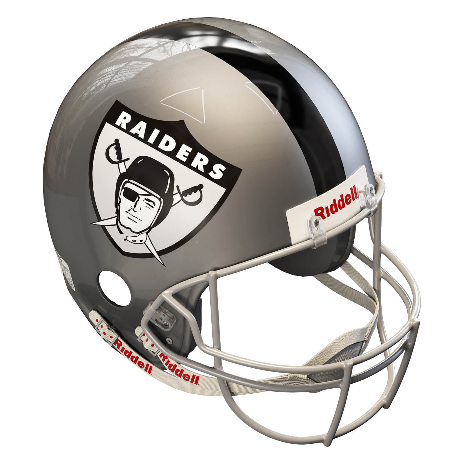 Riddell Vsr 4 Helmet-Oakland Raiders 3D Model by sta_84