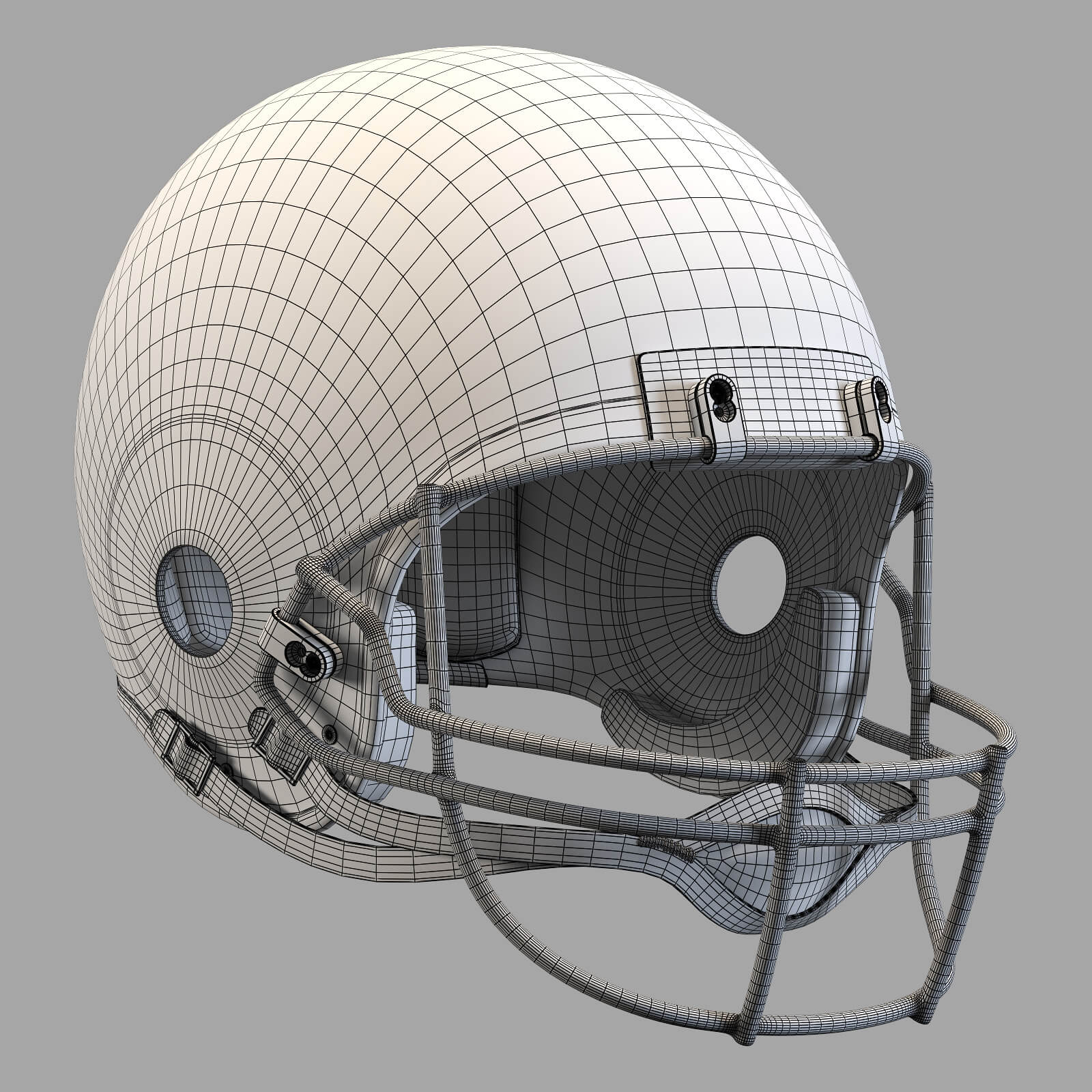 Riddell Vsr 4 Helmet-Oakland Raiders 3D Model by sta_84