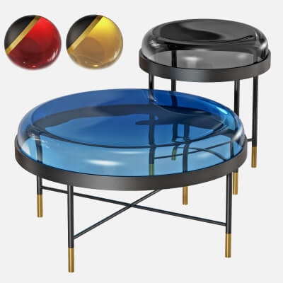 Roche Bobois Bilboquet Cocktail Table 1 - 3D Model by sta_84