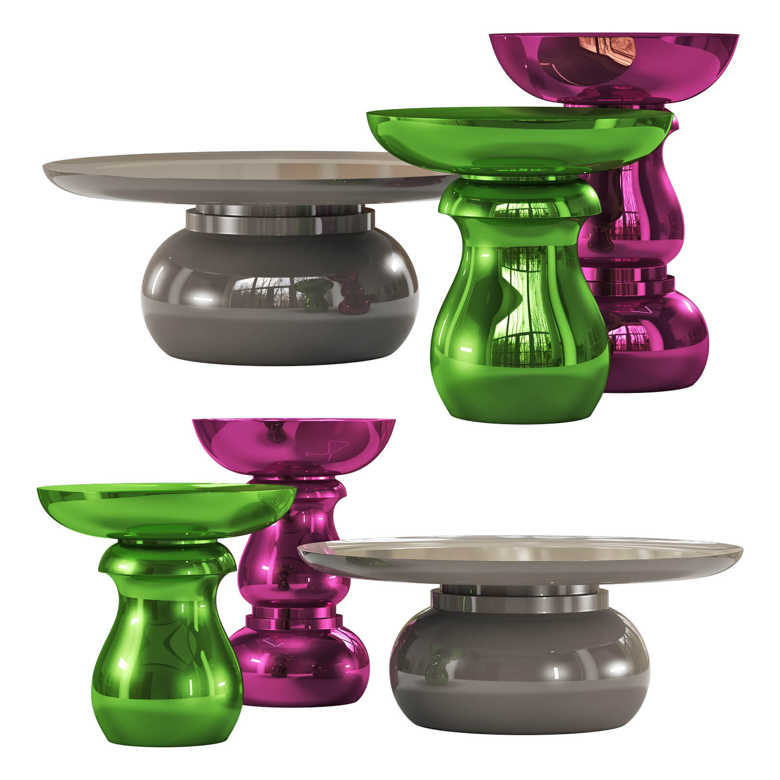 Roche Bobois Chess Cocktail Table - 3D Model by sta_84