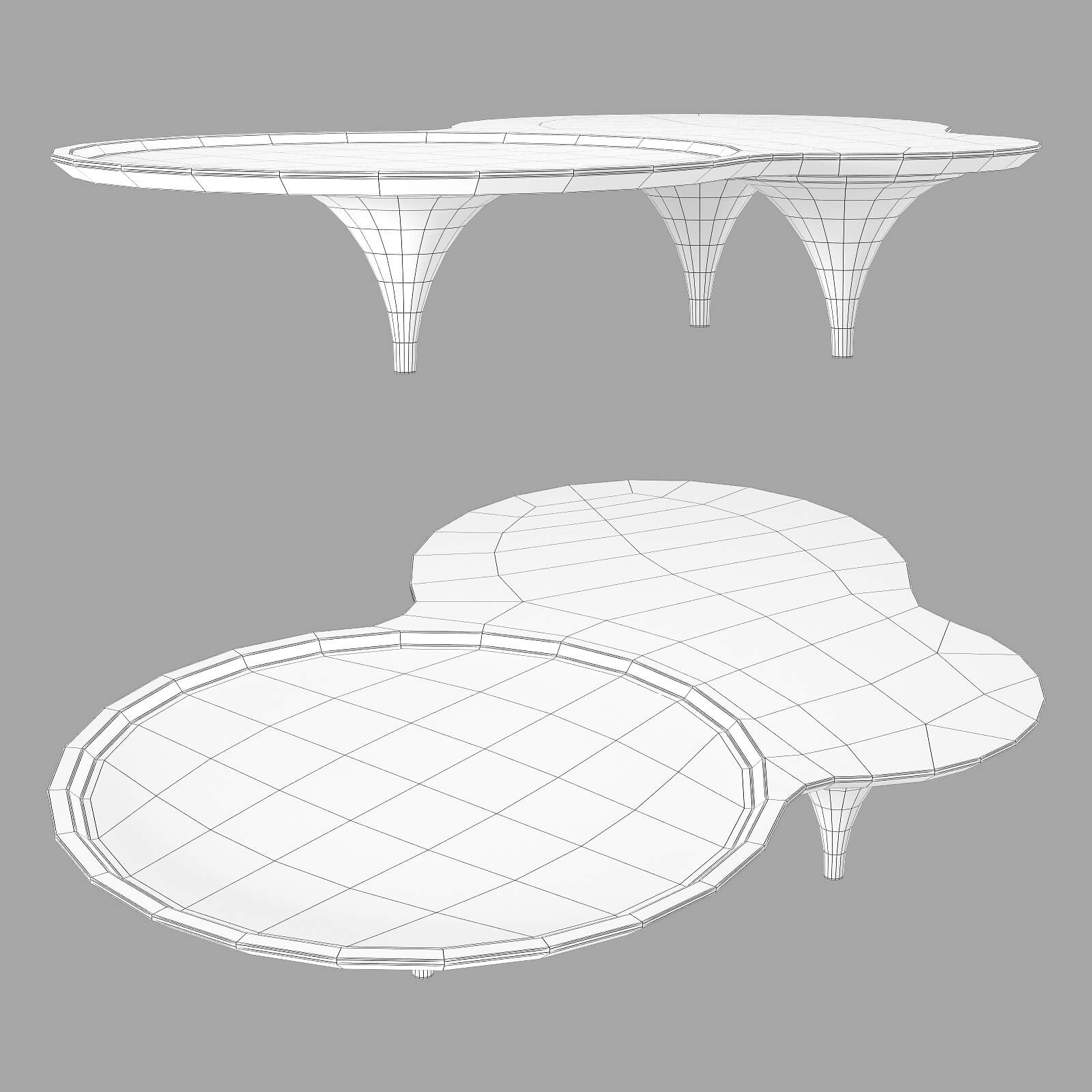 Roche Bobois Drop Cocktail Table - 3D Model by sta_84