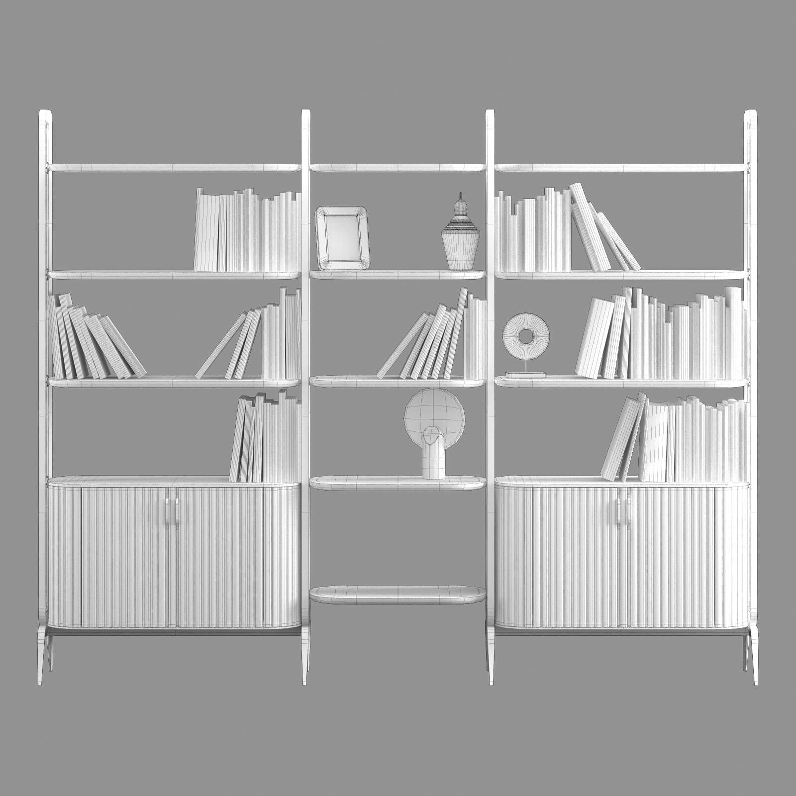 Roche Bobois Eden-Rock Bookcase 3D Model by sta_84