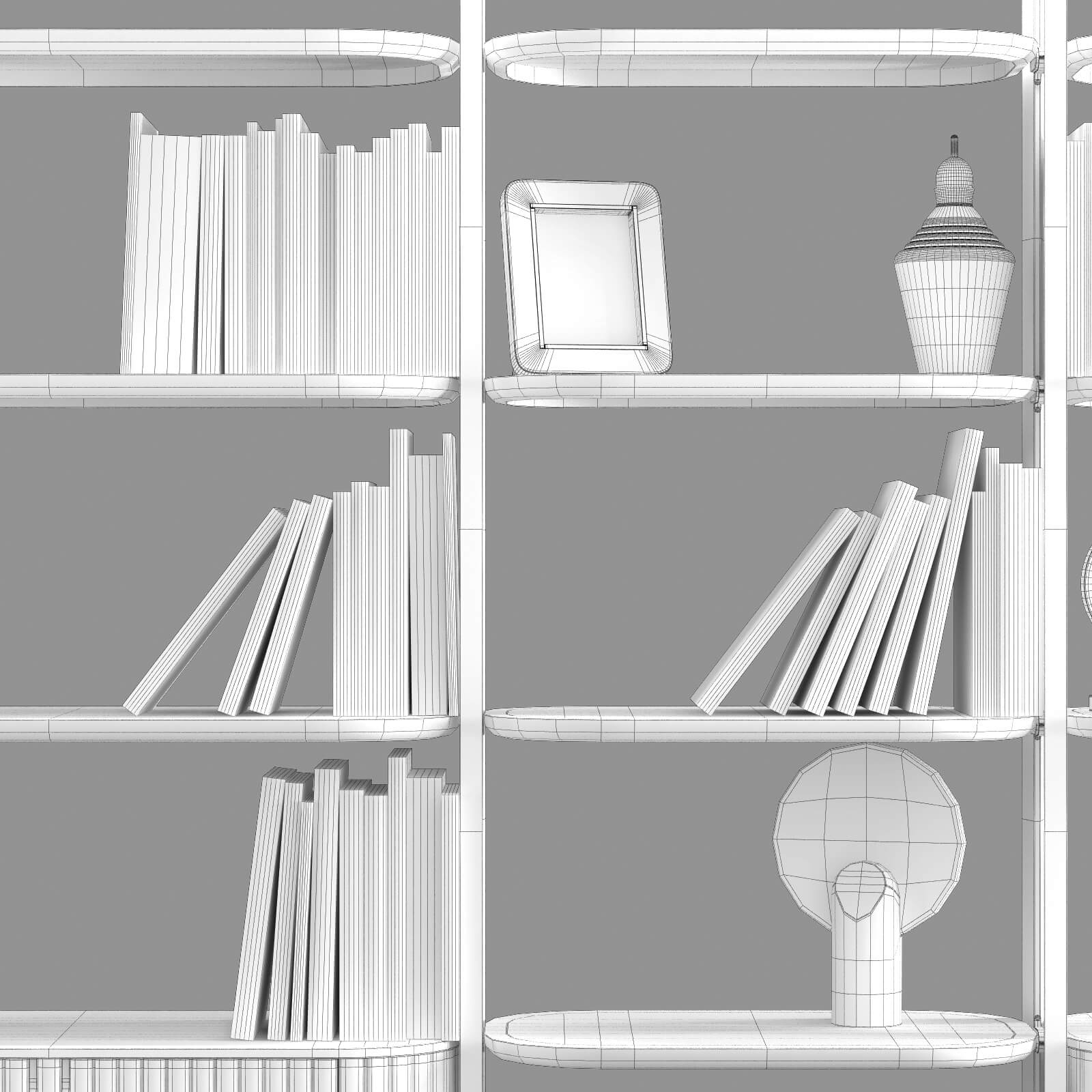 Roche Bobois Eden-Rock Bookcase 3D Model by sta_84