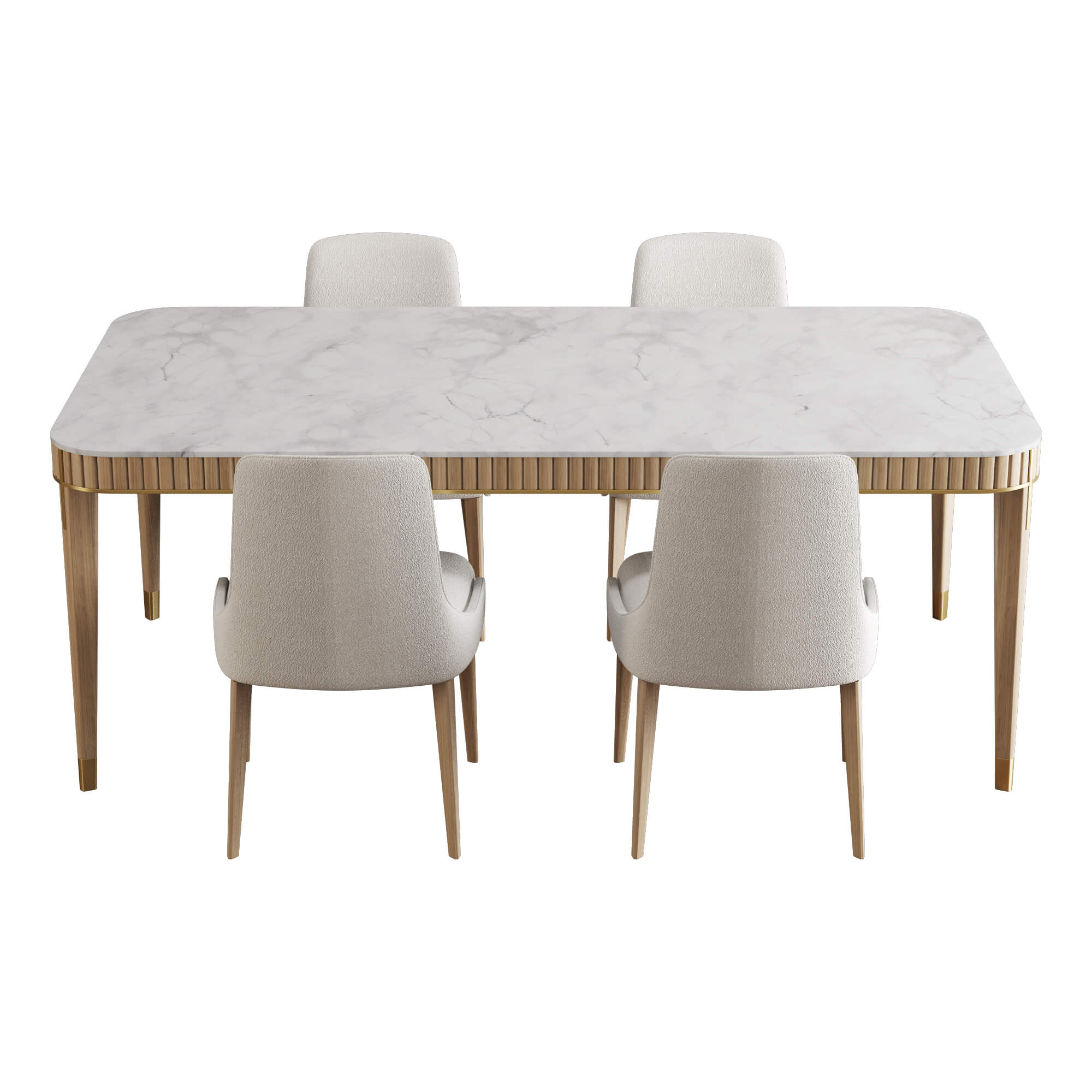 Roche Bobois Eden-Rock Dining Set 3D Model by sta_84