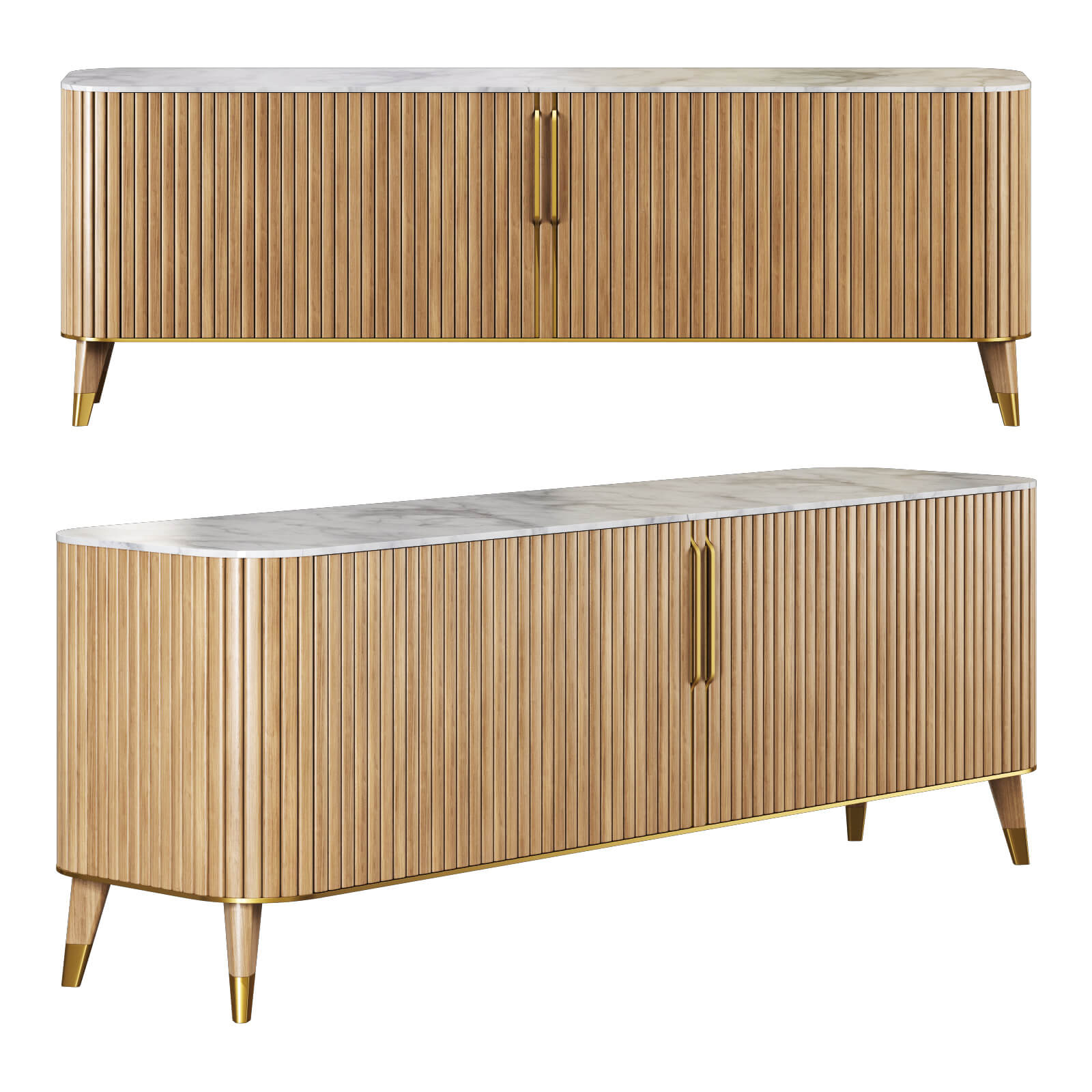 Roche Bobois Eden-Rock Storage Set 2 3D Model by sta_84