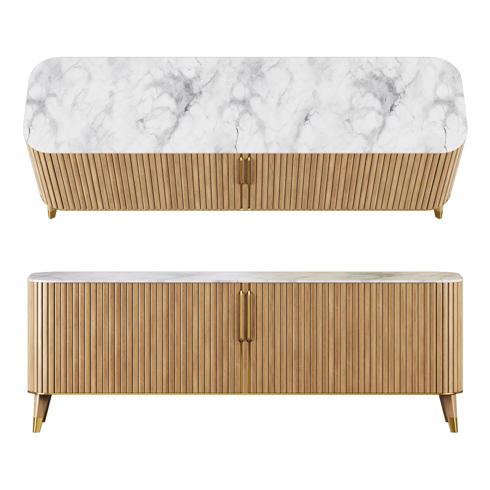 Roche Bobois Eden-Rock Storage Set 2 3D Model by sta_84