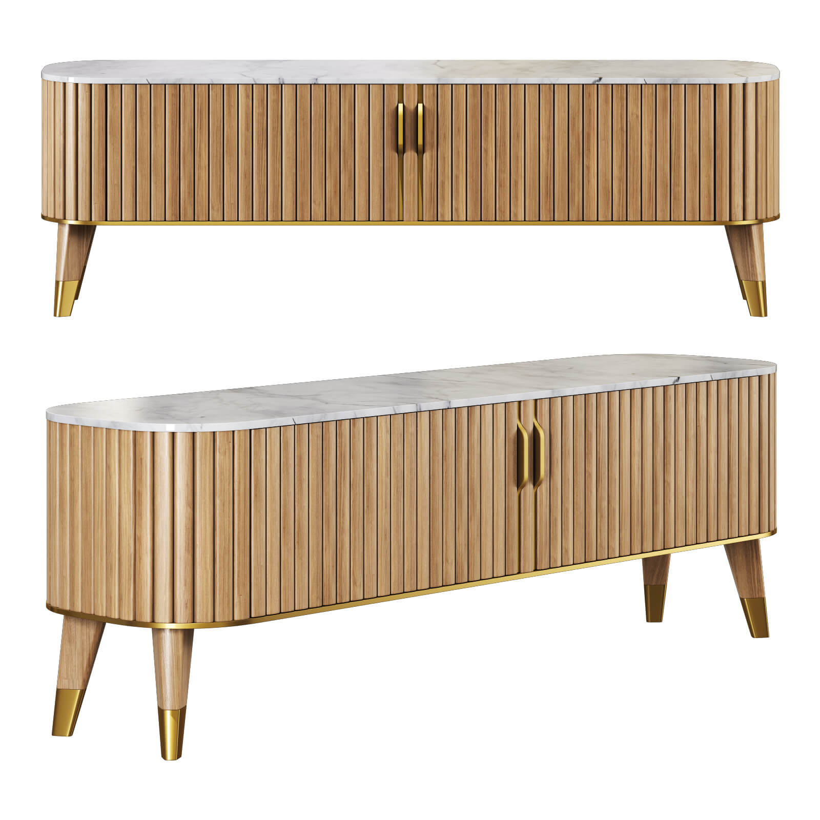 Roche Bobois Eden-Rock Storage Set 3 3D Model by sta_84