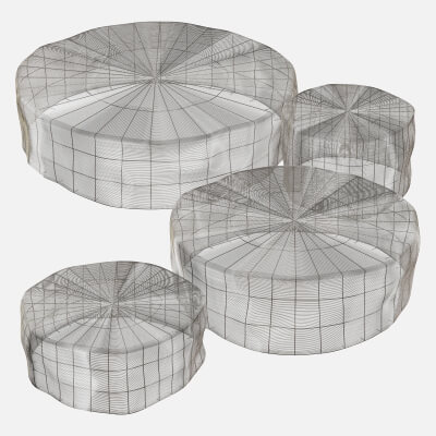 Roche Bobois Iron Tree Cocktail Table - 3D Model by sta_84