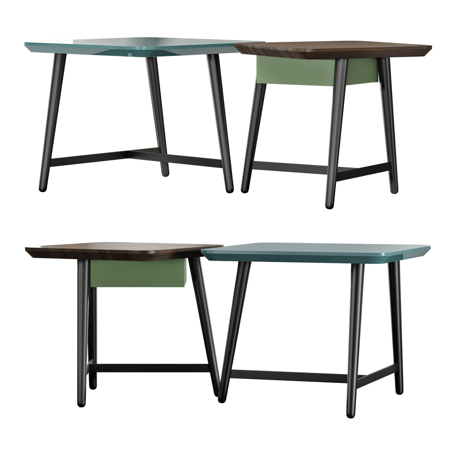 Roche Bobois Octet End Table - 3D Model by sta_84