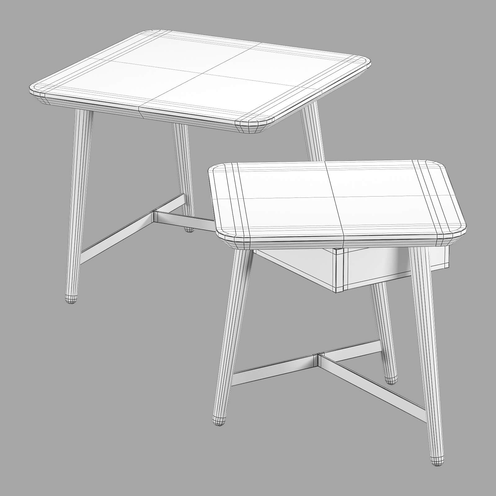 Roche Bobois Octet End Table - 3D Model by sta_84