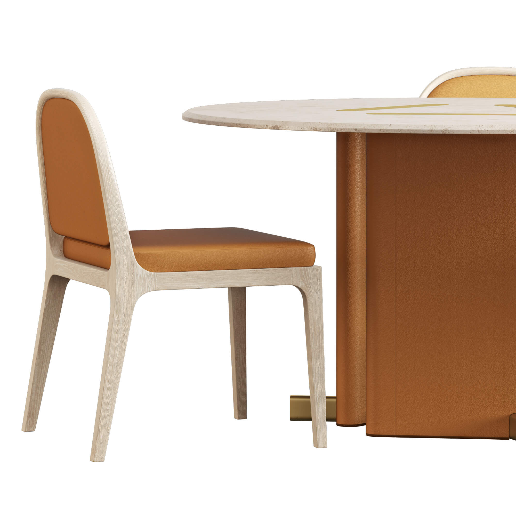 Roche Bobois Paris Paname Dining Set - 3D Model by sta_84