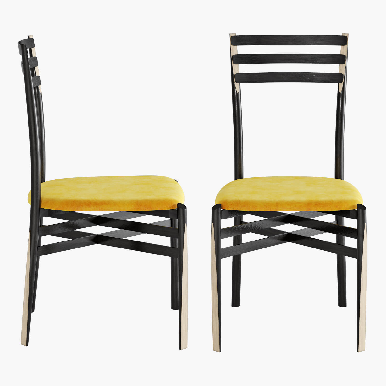 Roche Bobois Patchwork Dining Table 220 Pencil Chair - 3D Model by sta_84