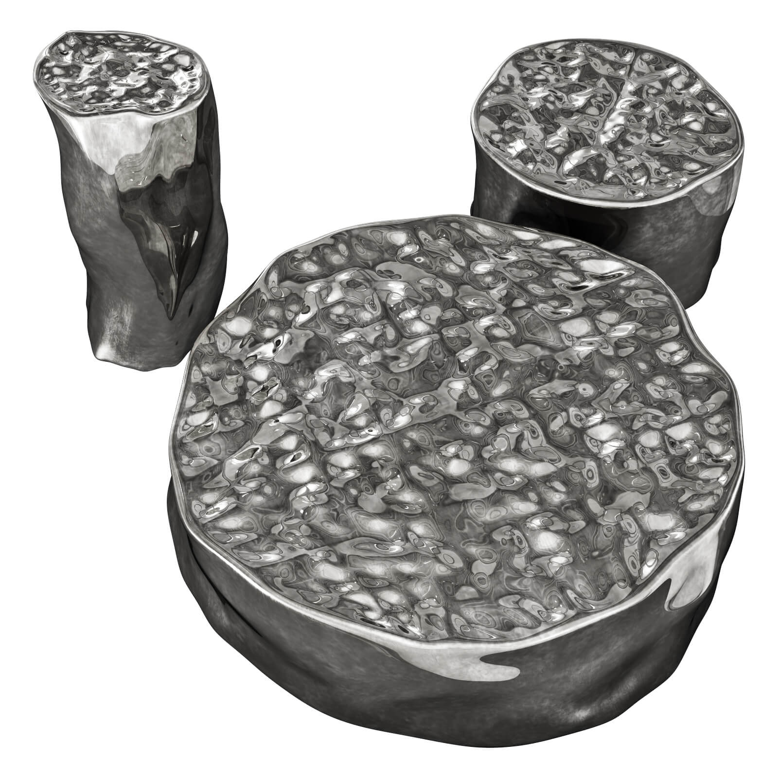 Roche Bobois Silver Tree Cocktail Table - 3D Model by sta_84