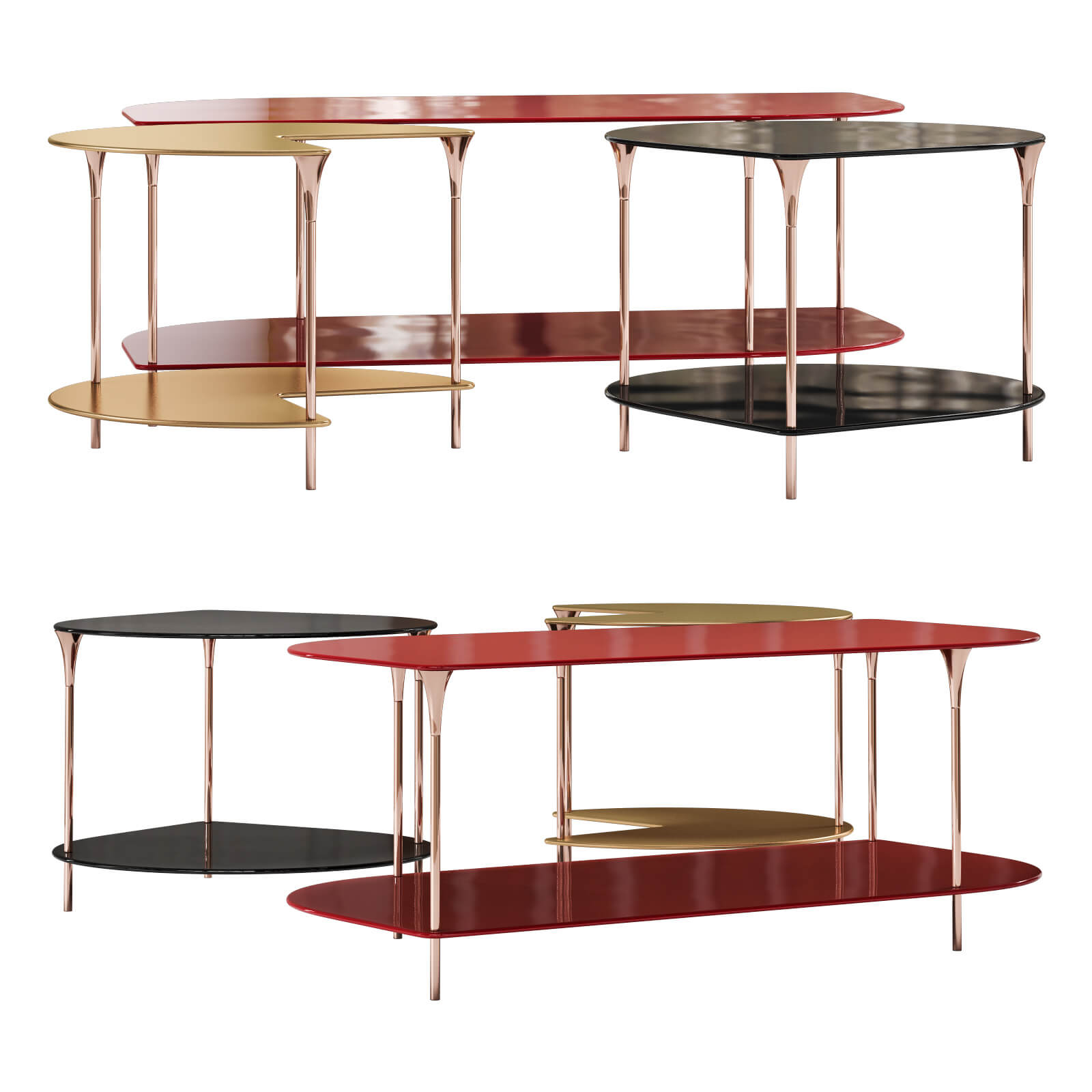 Roche Bobois Small XL Cocktail Table - 3D Model by sta_84