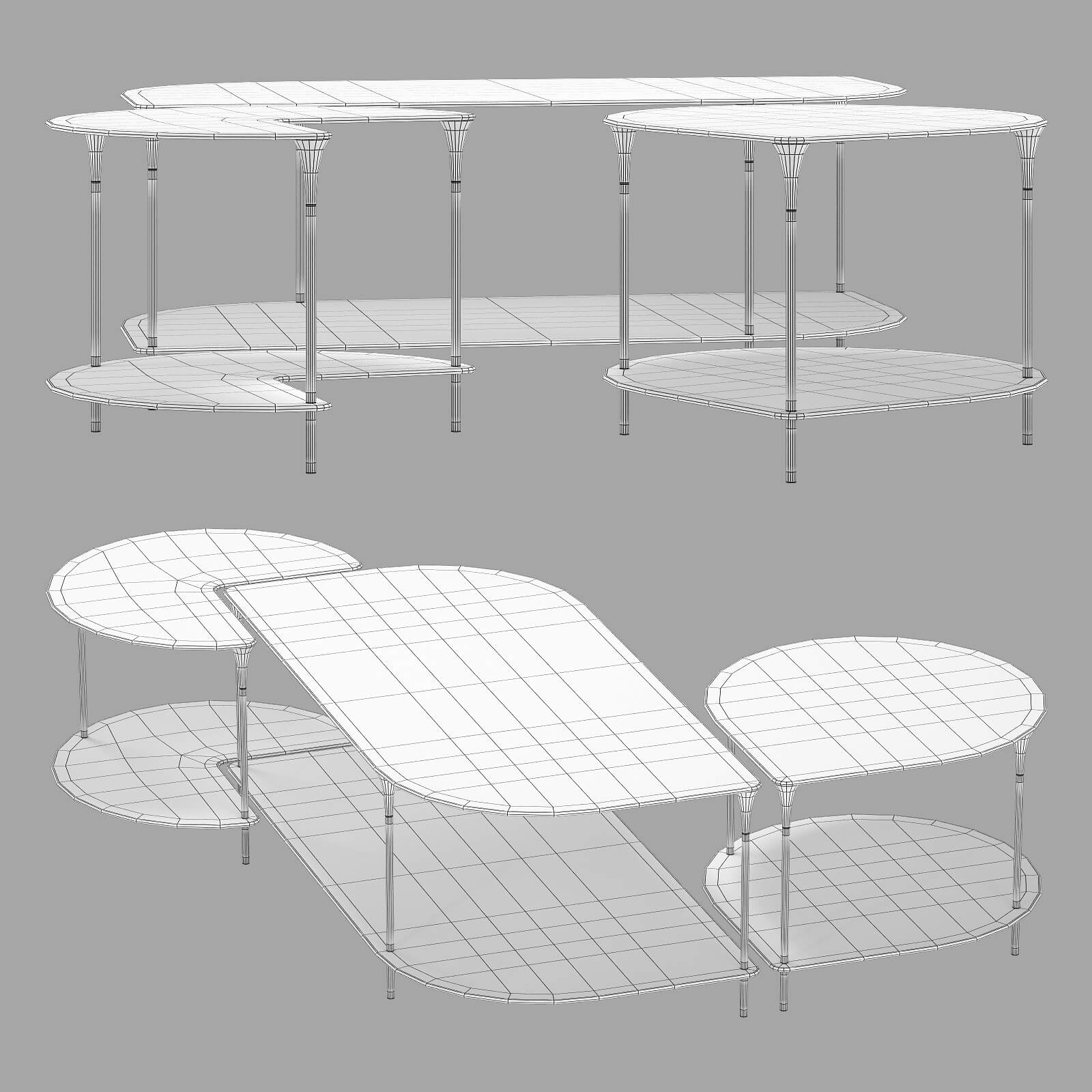 Roche Bobois Small XL Cocktail Table - 3D Model by sta_84